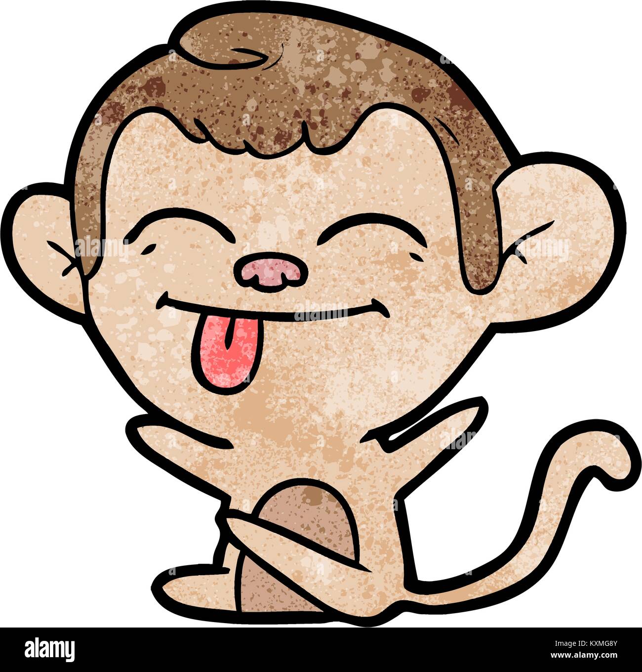 funny cartoon monkey Stock Vector Image & Art - Alamy