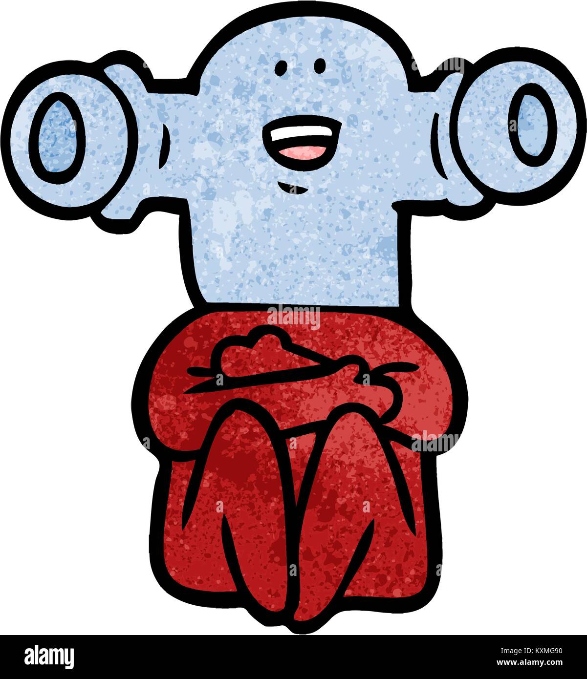 friendly cartoon alien Stock Vector Image & Art - Alamy