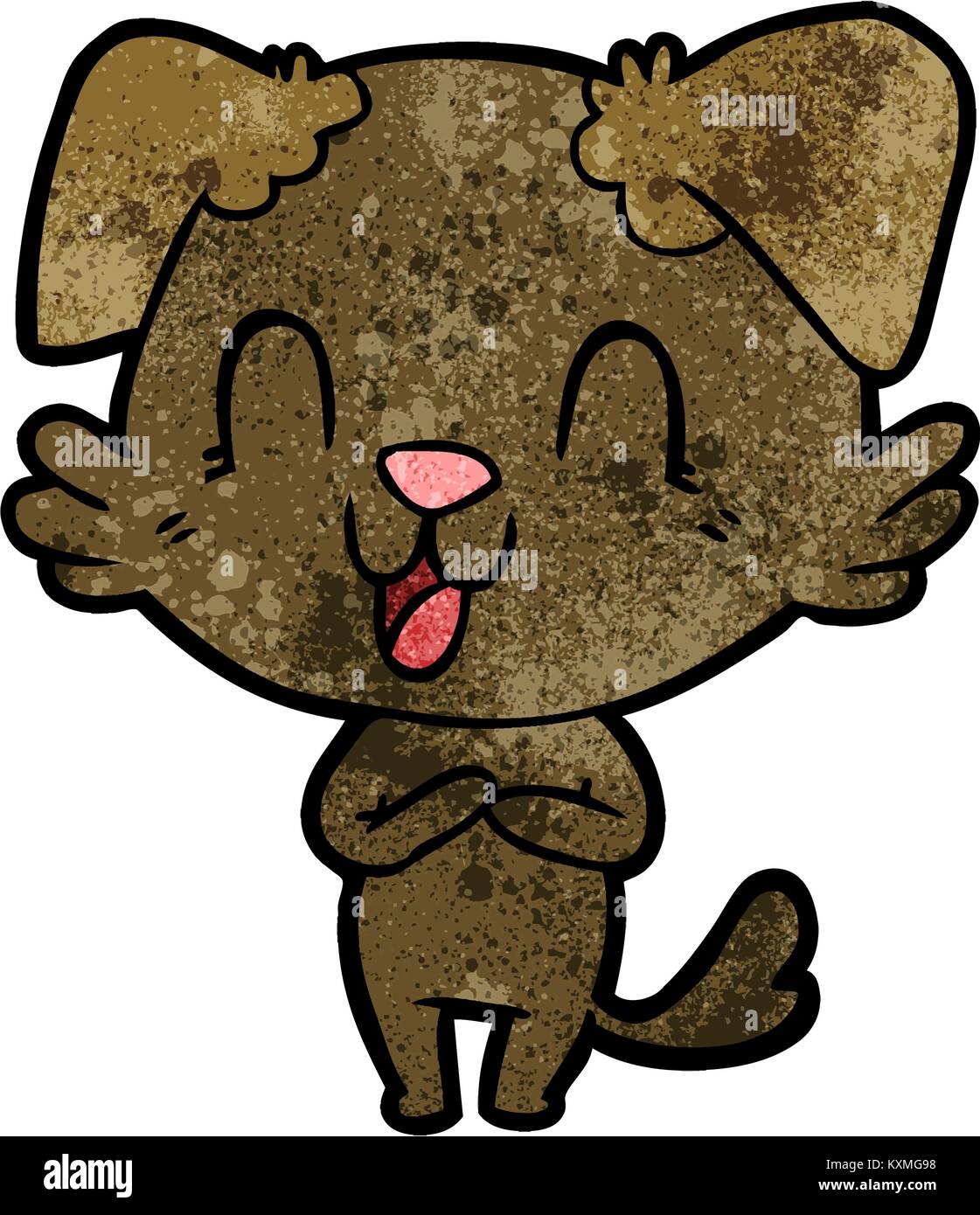 laughing cartoon dog Stock Vector Image & Art - Alamy