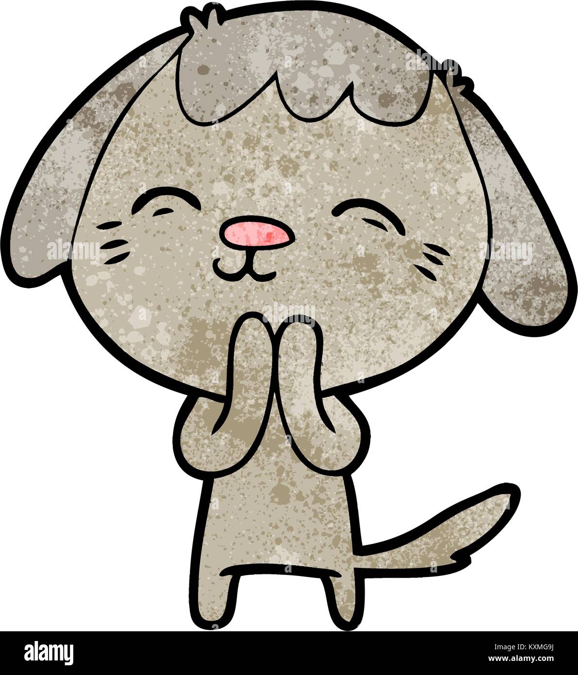 happy cartoon dog Stock Vector Image & Art - Alamy