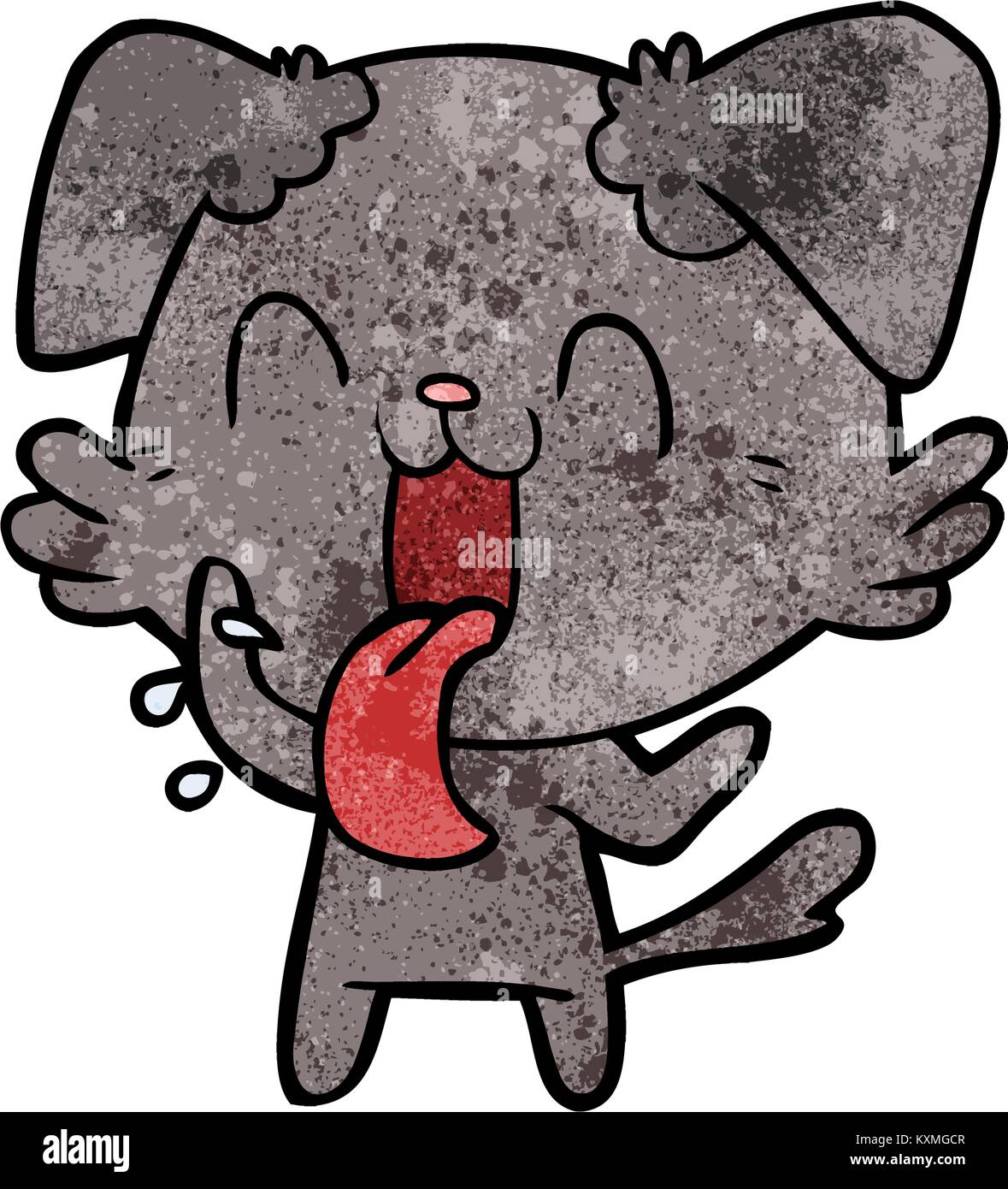 cartoon panting dog Stock Vector Image & Art - Alamy