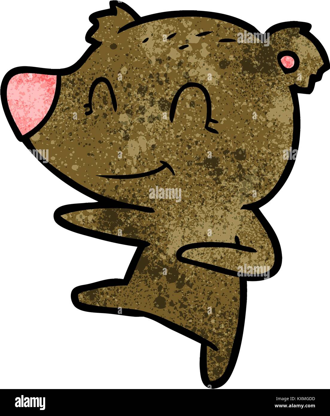 smiling dancing bear cartoon Stock Vector Image & Art - Alamy