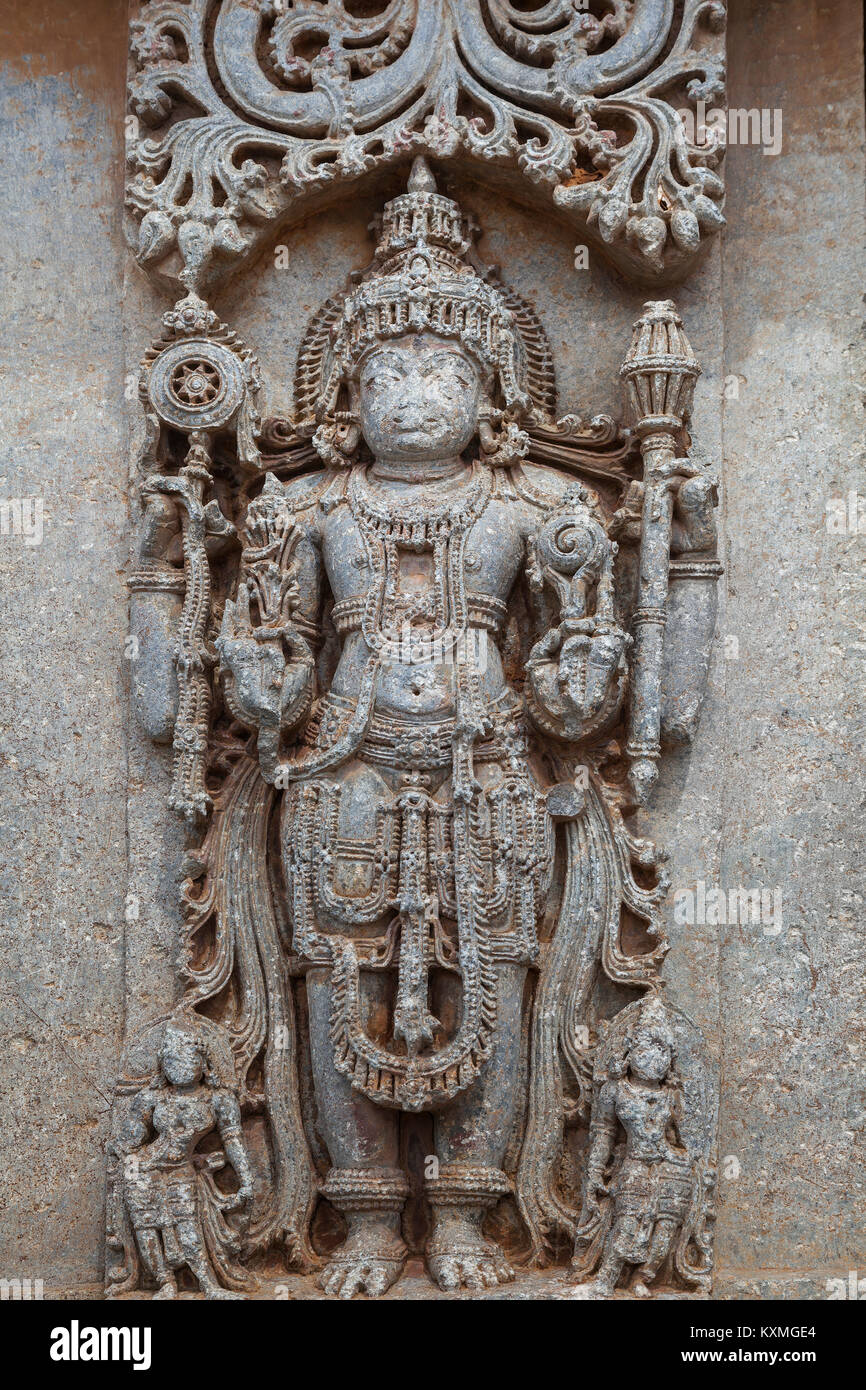 India, Karnataka, Belavadi, Veera Narayana Temple Stock Photo - Alamy