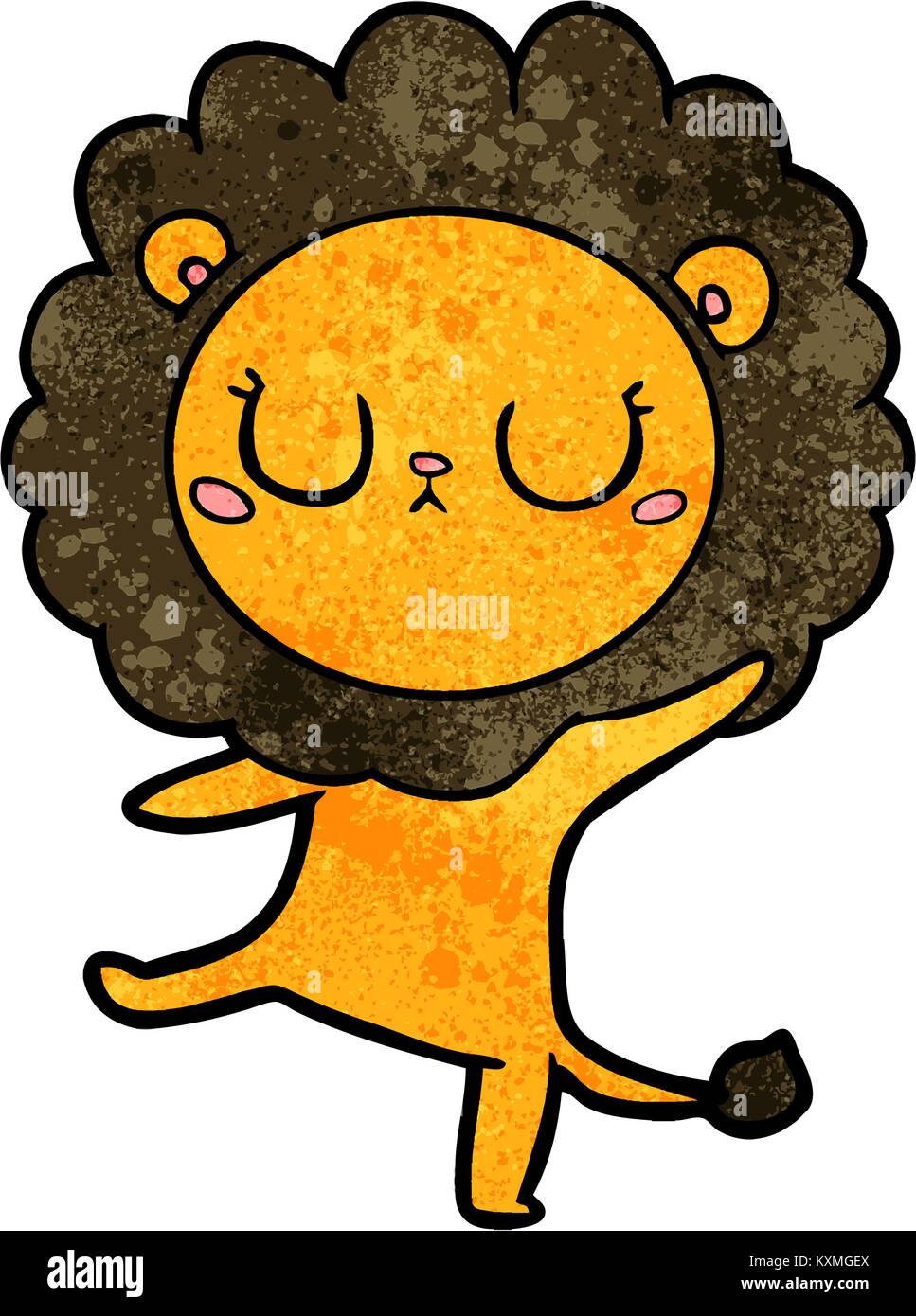 cartoon lion dancing Stock Vector Image & Art - Alamy