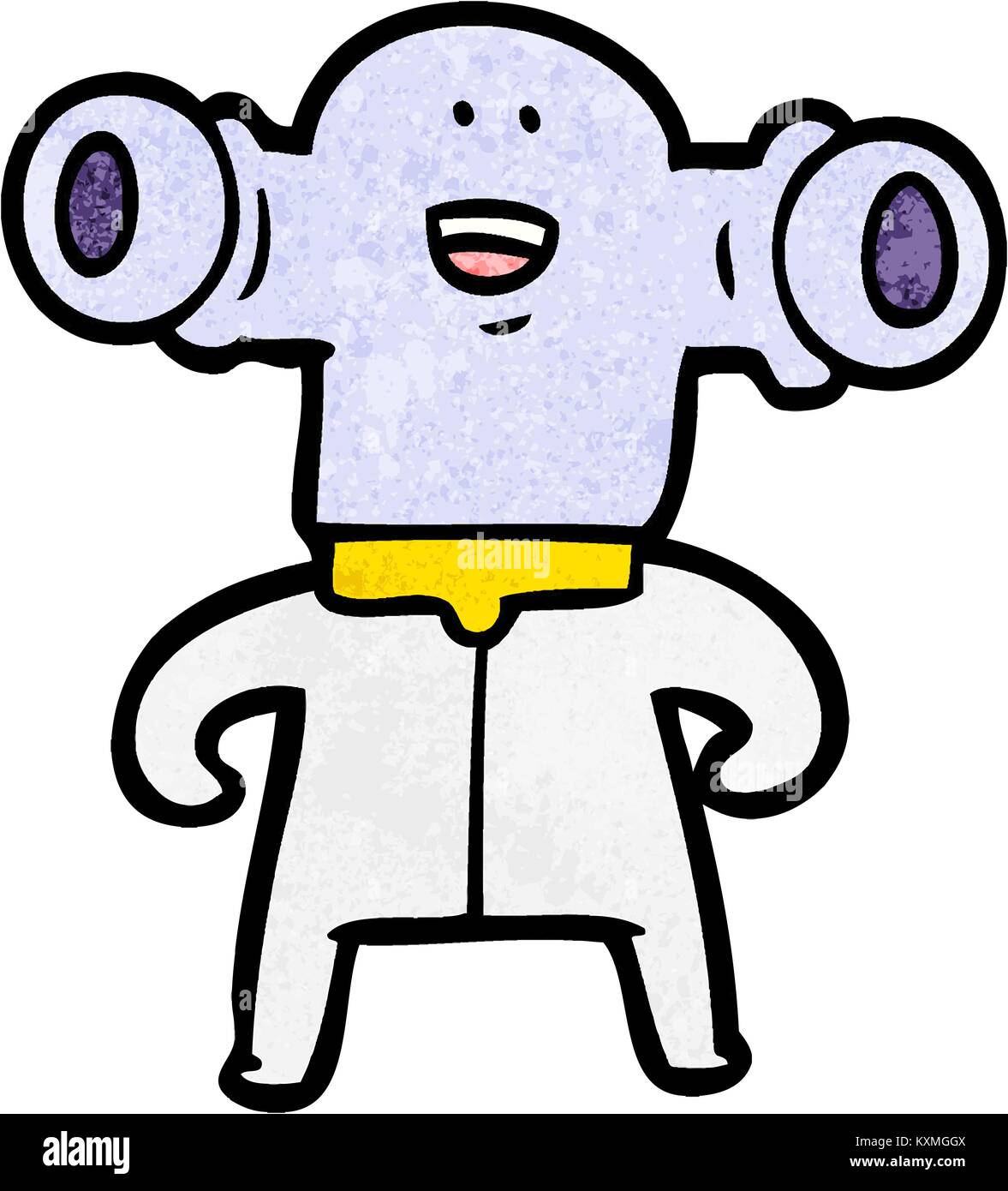 friendly cartoon alien Stock Vector Image & Art - Alamy