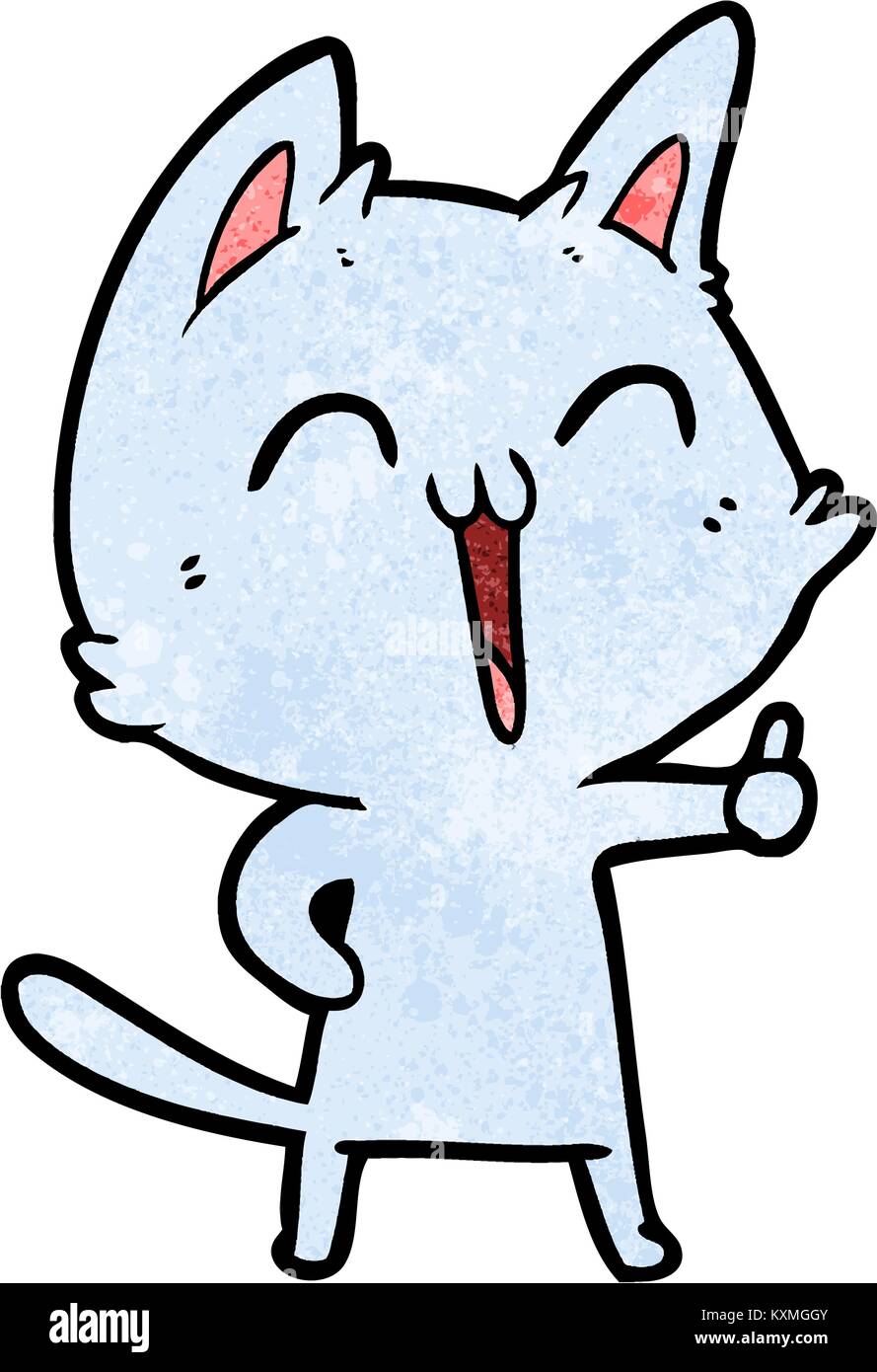 happy cartoon cat Stock Vector Image & Art - Alamy