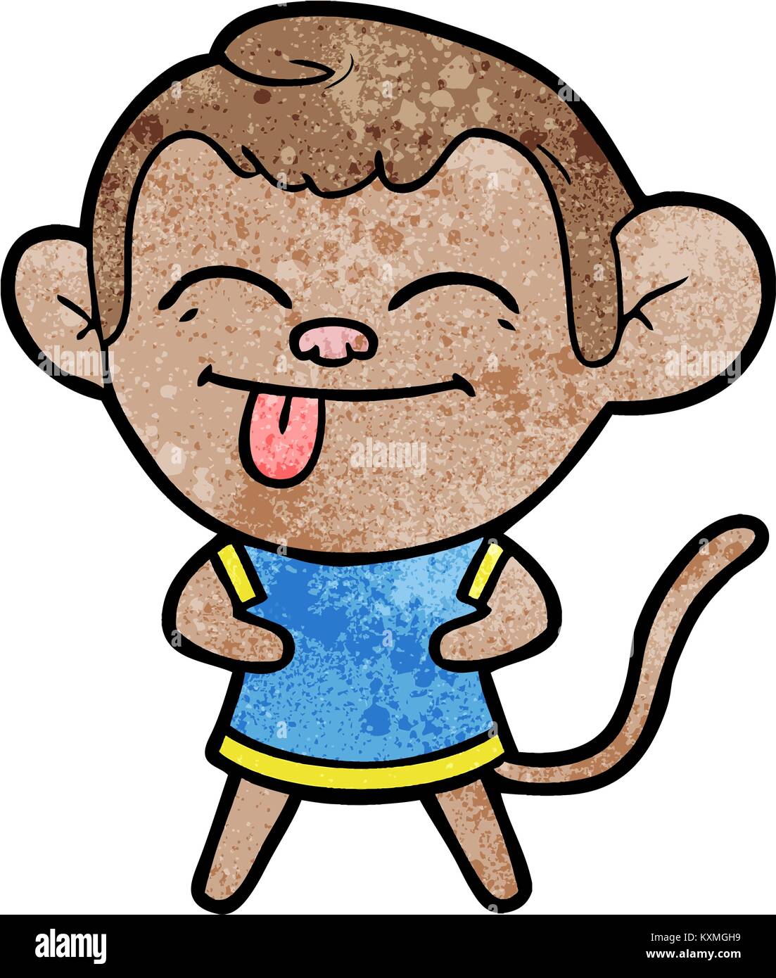 funny cartoon monkey Stock Vector Image & Art - Alamy
