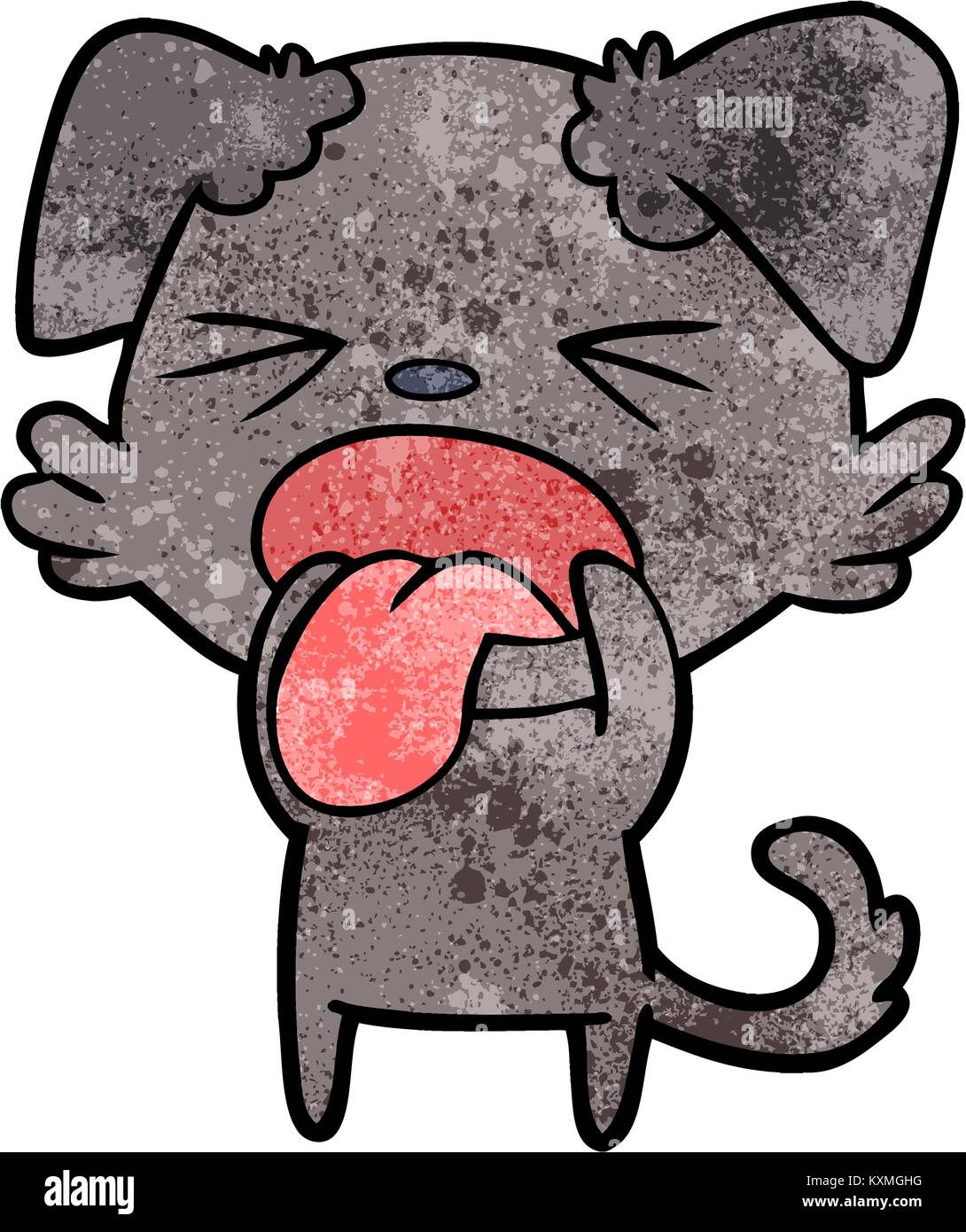 cartoon disgusted dog Stock Vector Image & Art - Alamy