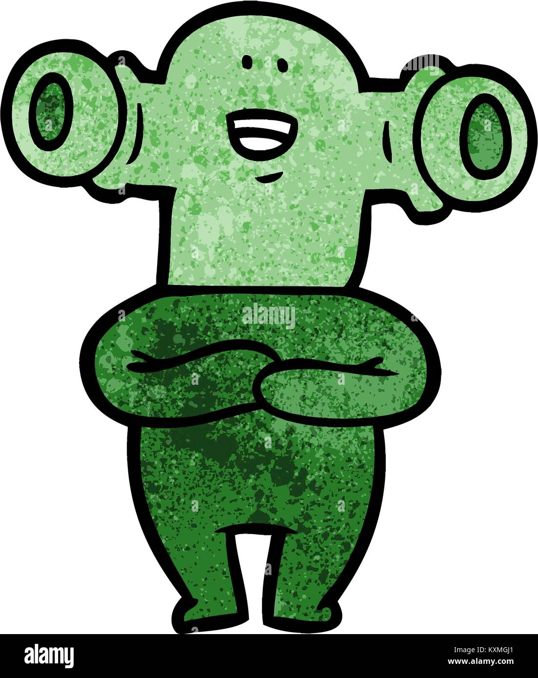 friendly cartoon alien Stock Vector Image & Art - Alamy