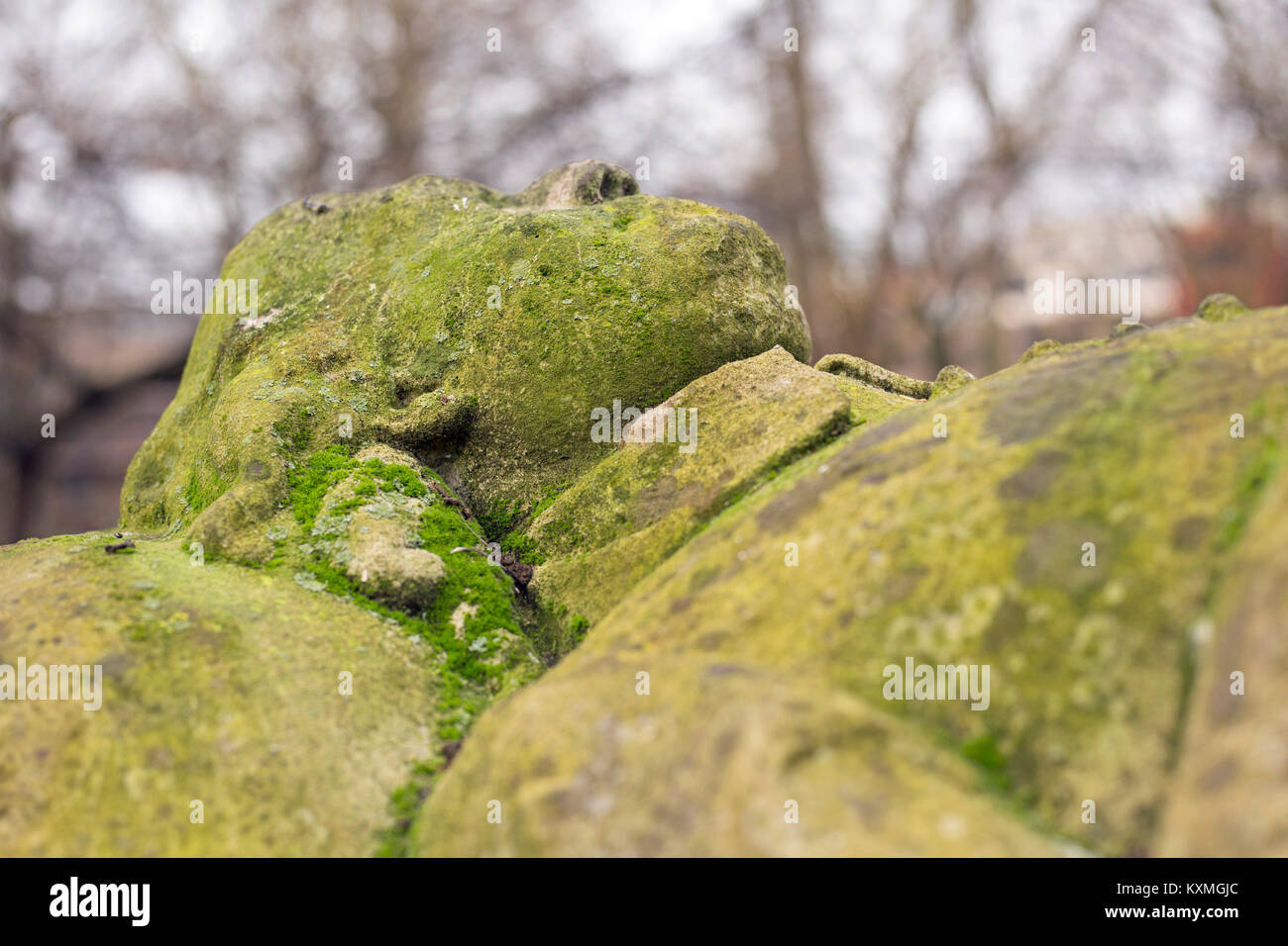 December 2017. London, England, Close up of the grave of John BUNYAN at ...