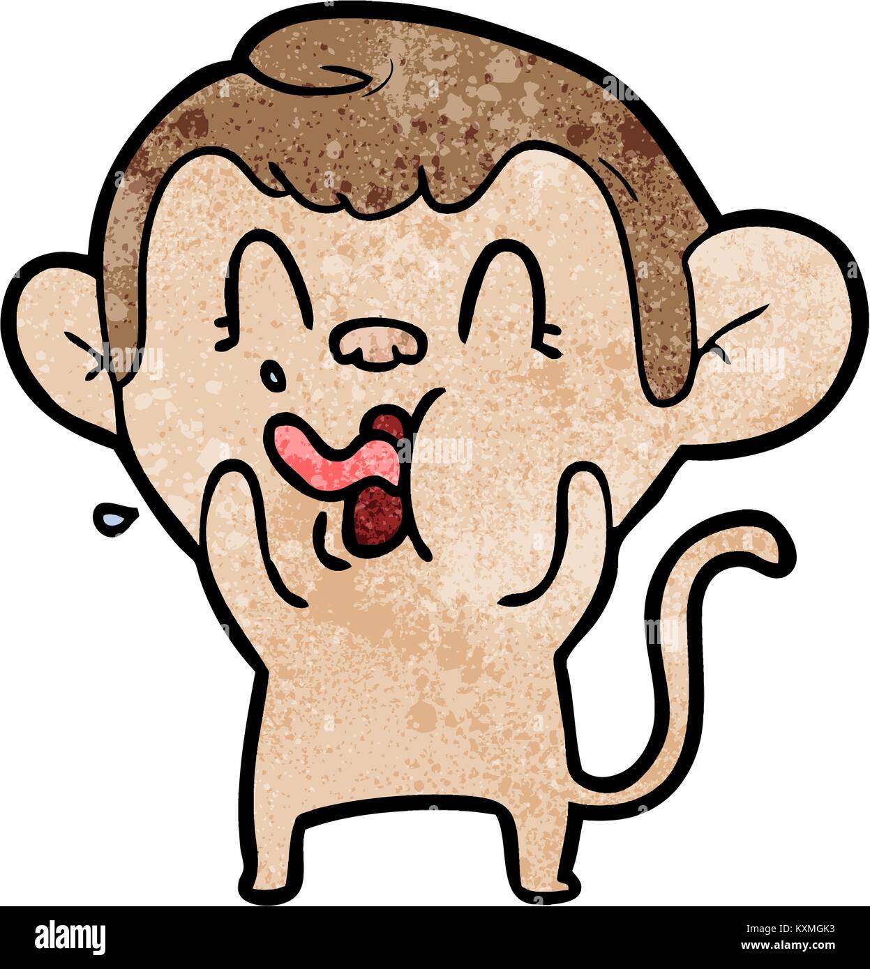 crazy cartoon monkey Stock Vector Image & Art - Alamy