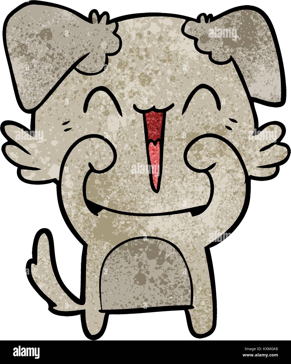 happy little dog cartoon Stock Vector Image & Art - Alamy