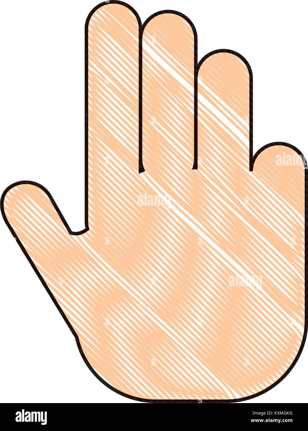 human hand icon Stock Vector Image & Art - Alamy