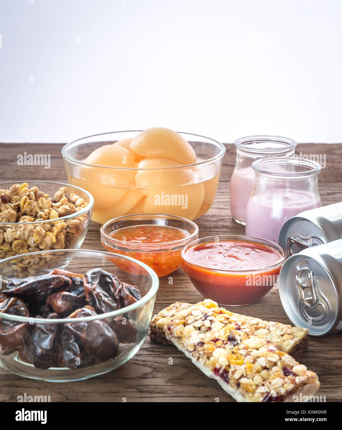 Foods with hidden sugar Stock Photo - Alamy