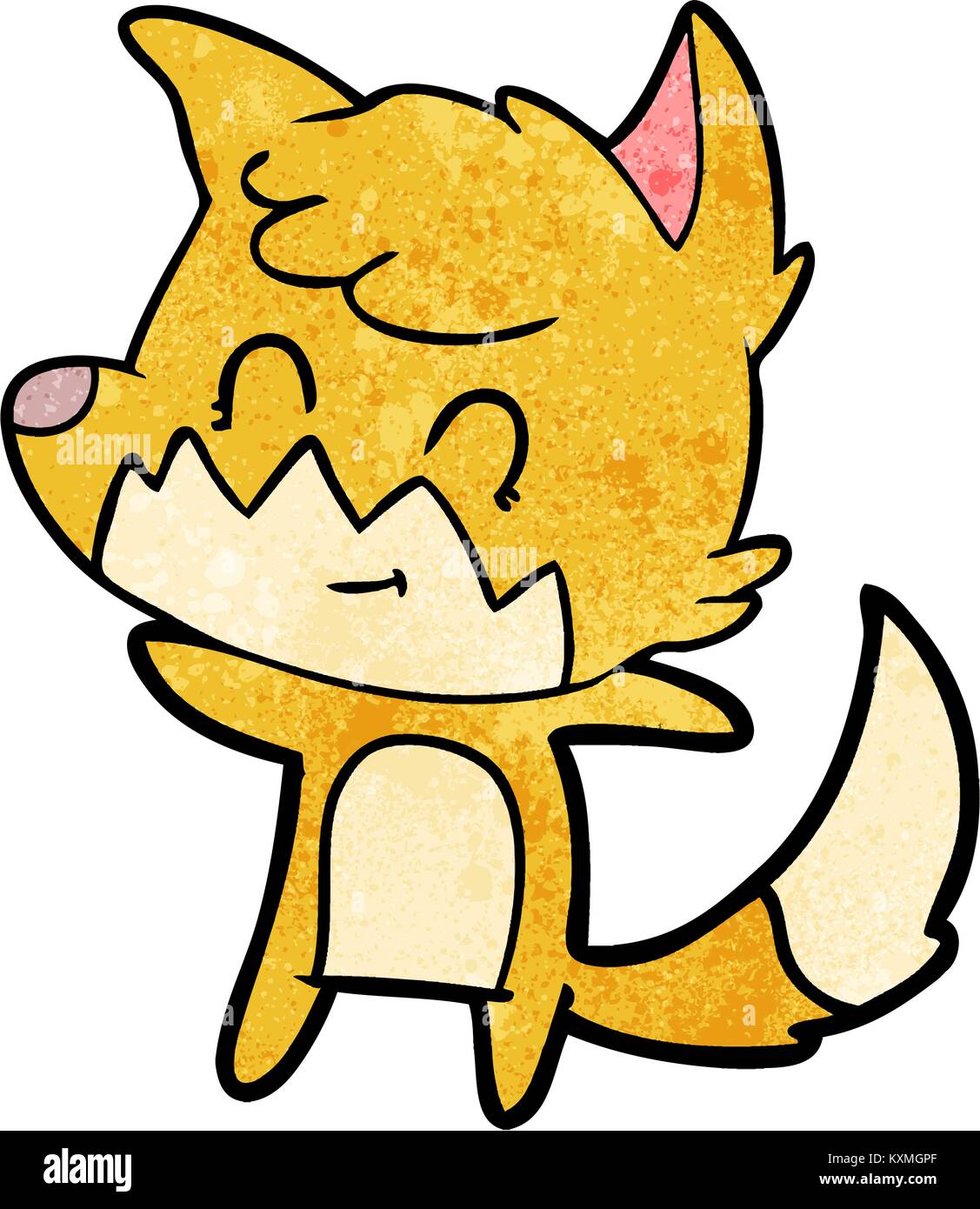 cartoon friendly fox Stock Vector Image & Art - Alamy