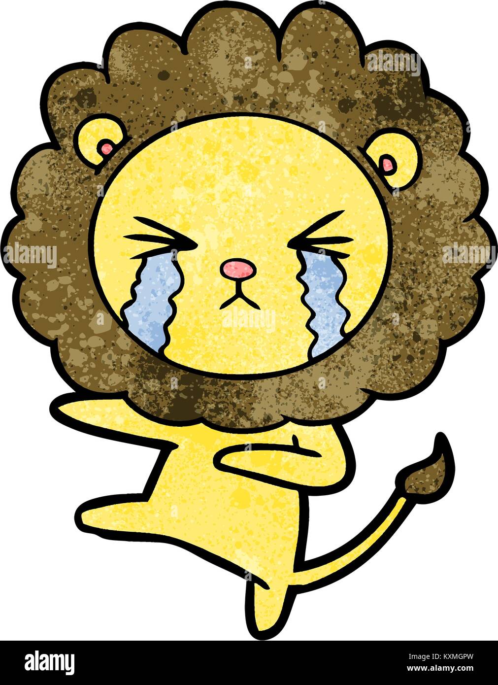 cartoon crying lion Stock Vector Image & Art - Alamy