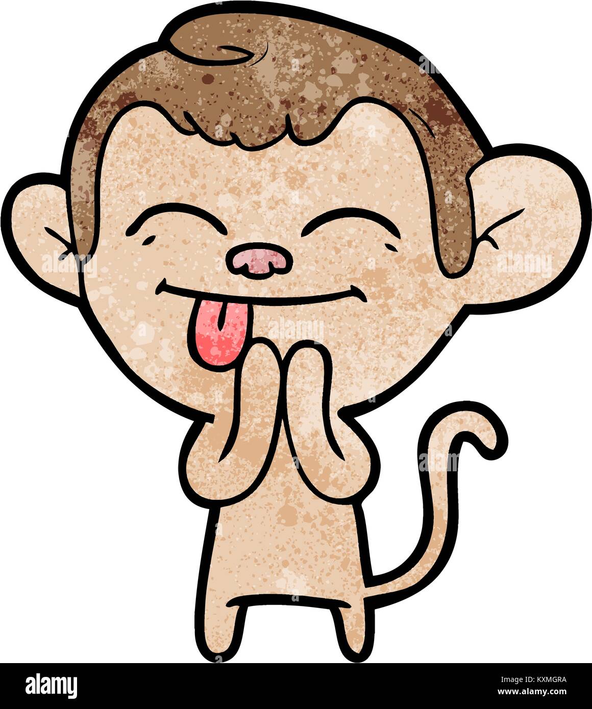 funny cartoon monkey Stock Vector Image & Art - Alamy