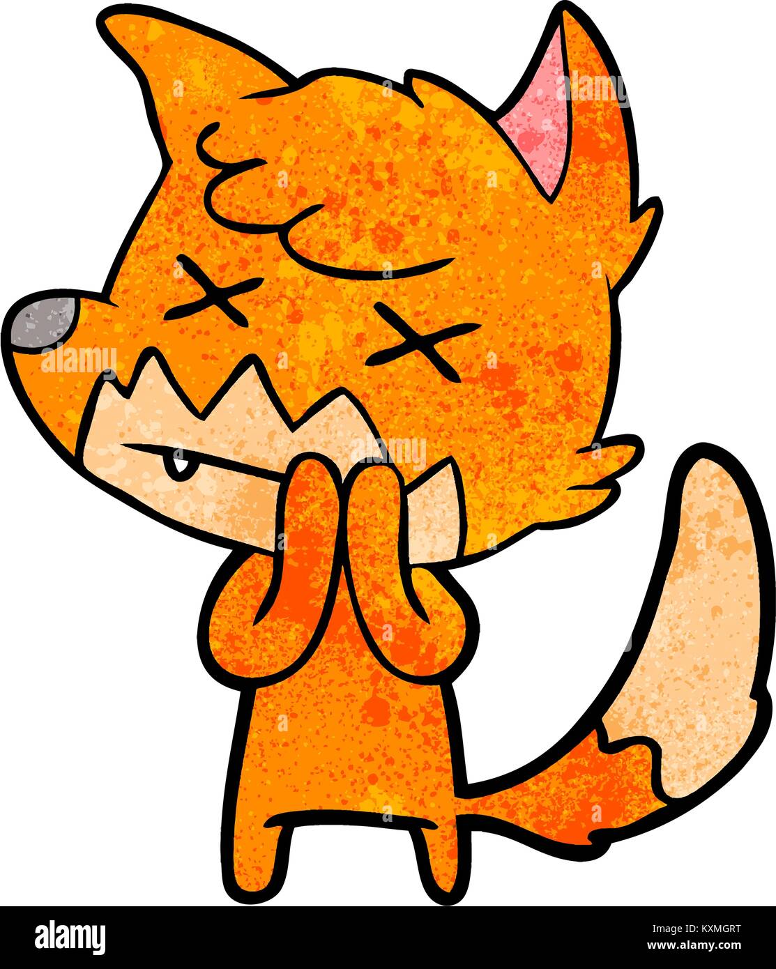 cartoon dead fox Stock Vector Image & Art - Alamy