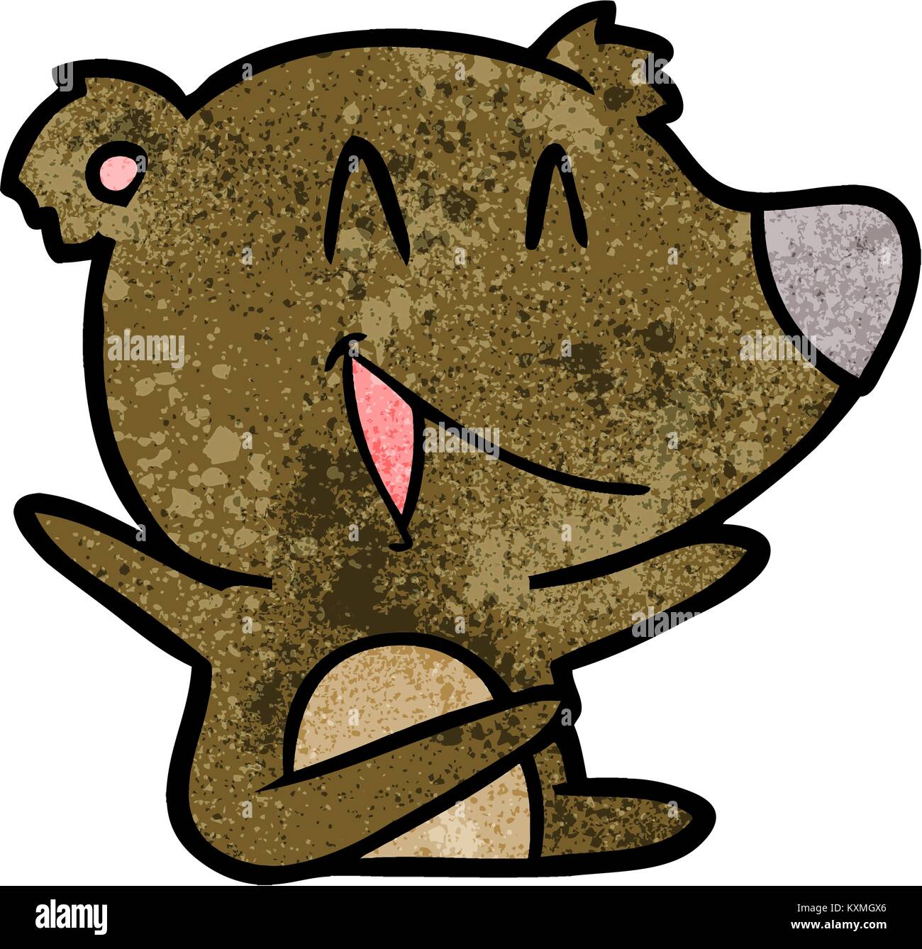 laughing bear cartoon Stock Vector Image & Art - Alamy