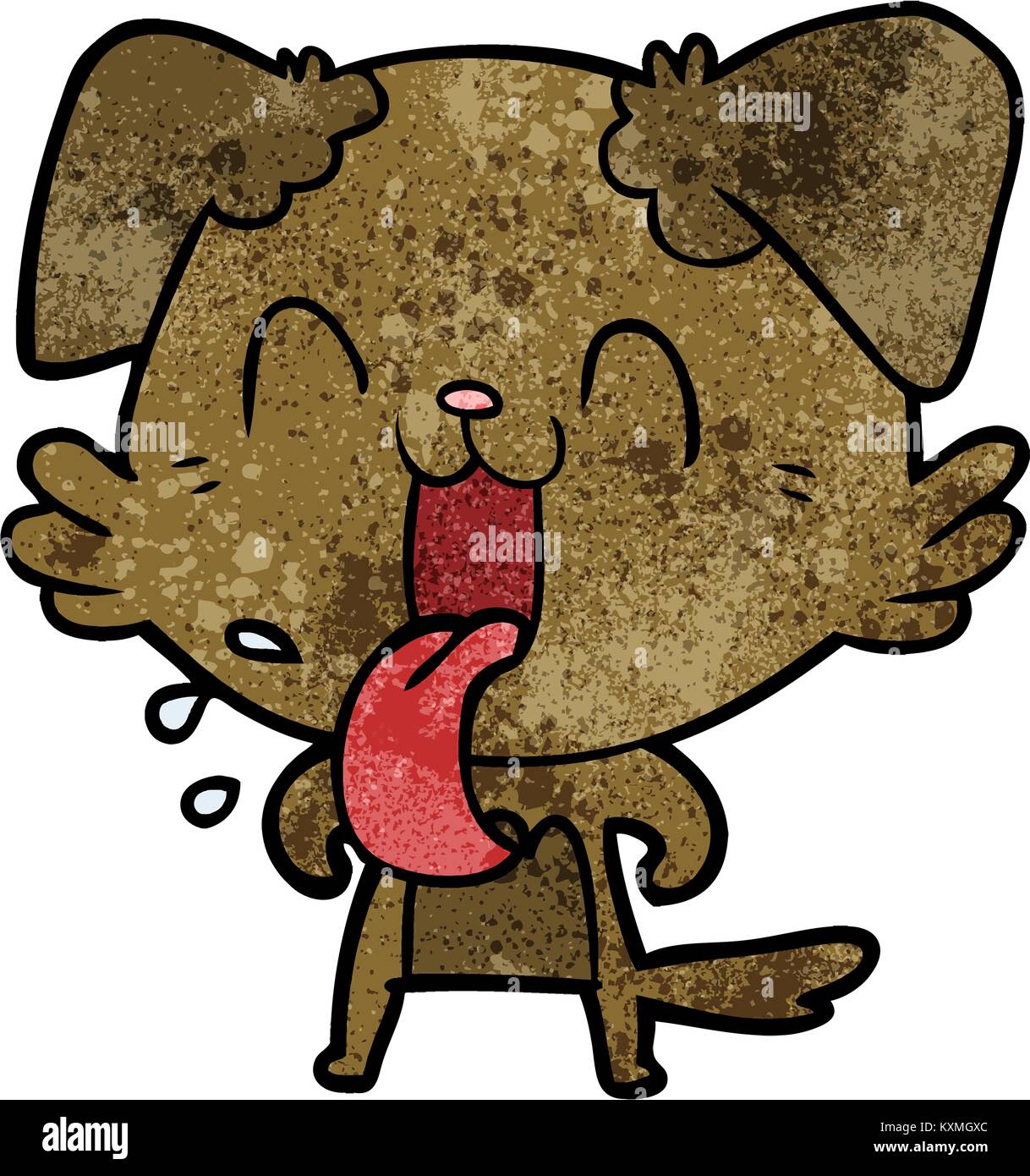 cartoon panting dog Stock Vector Image & Art - Alamy