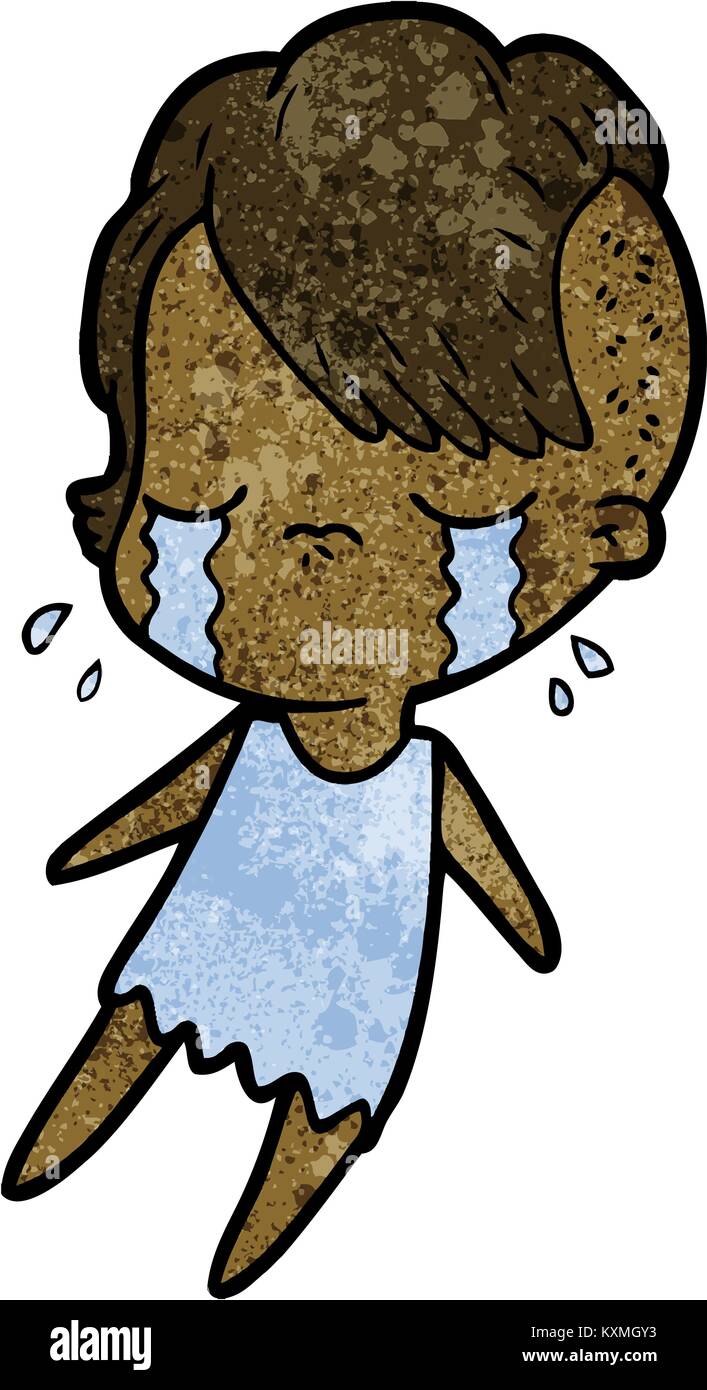 cartoon crying girl Stock Vector Image & Art - Alamy