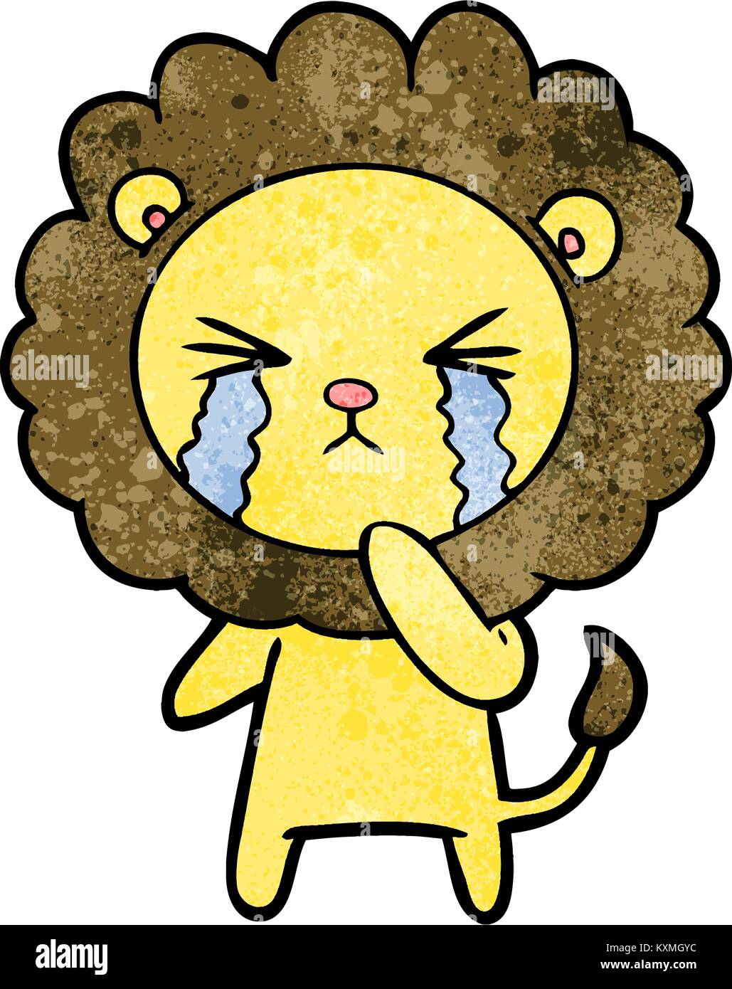 cartoon crying lion Stock Vector Image & Art - Alamy