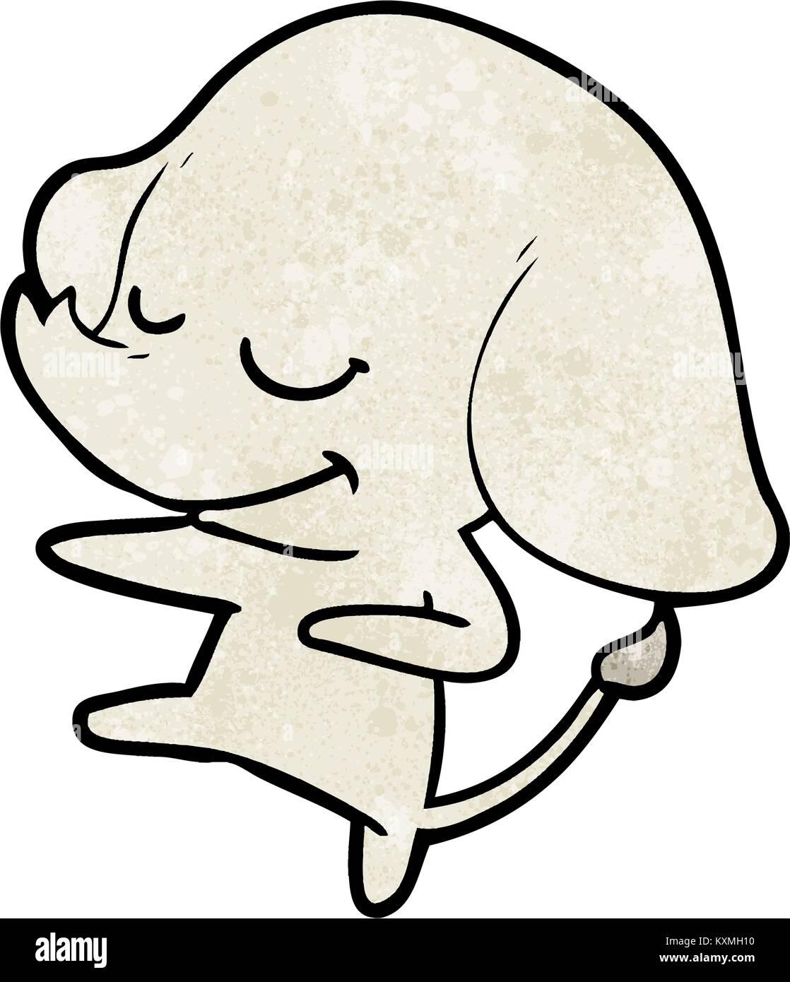 cartoon smiling elephant Stock Vector Image & Art - Alamy