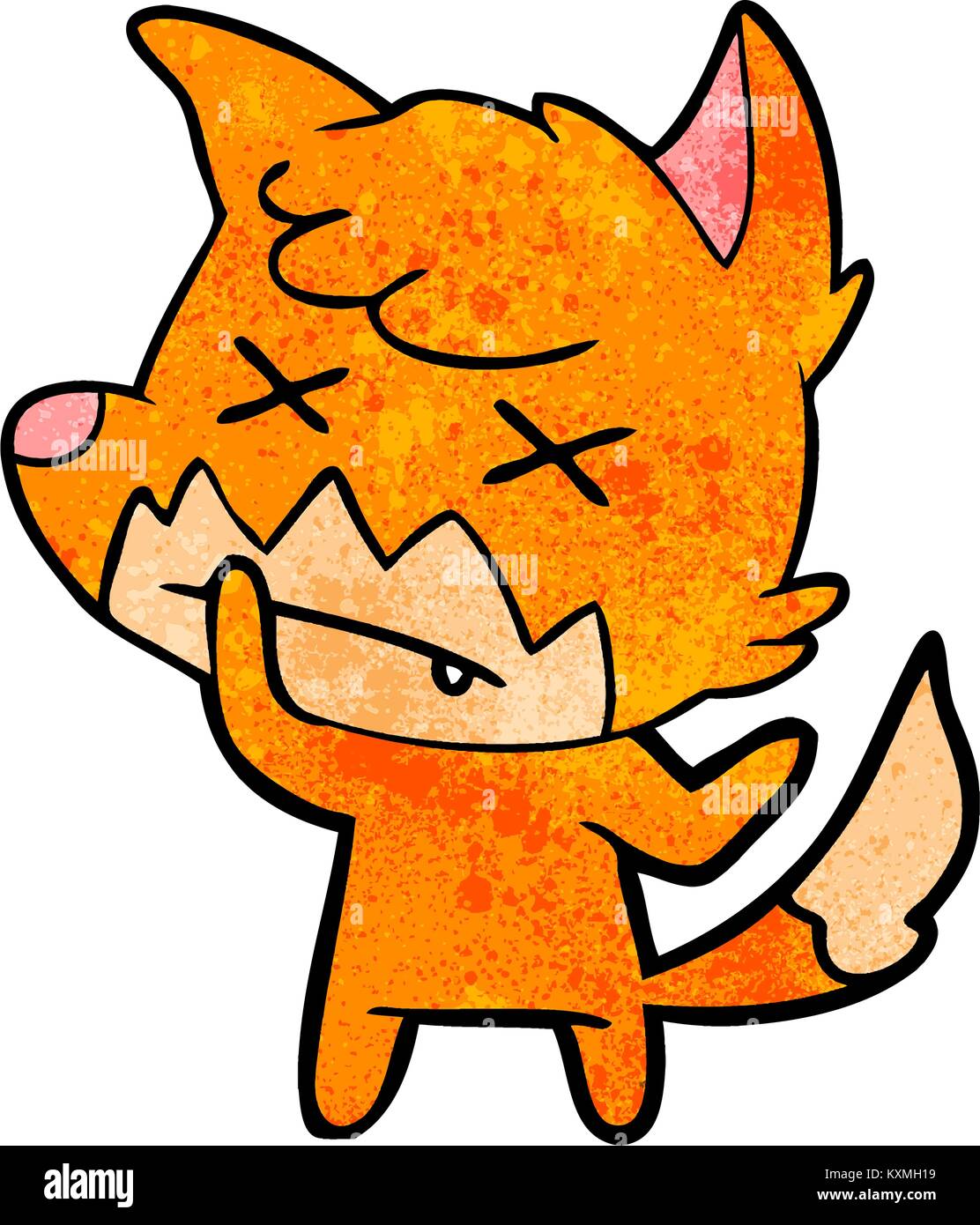cartoon dead fox Stock Vector Image & Art - Alamy