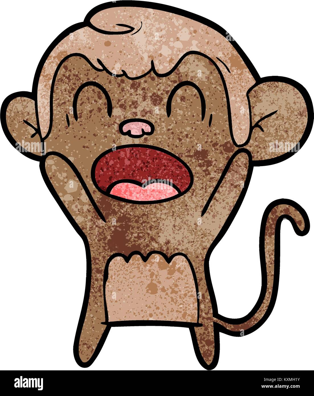 shouting cartoon monkey Stock Vector Image & Art - Alamy