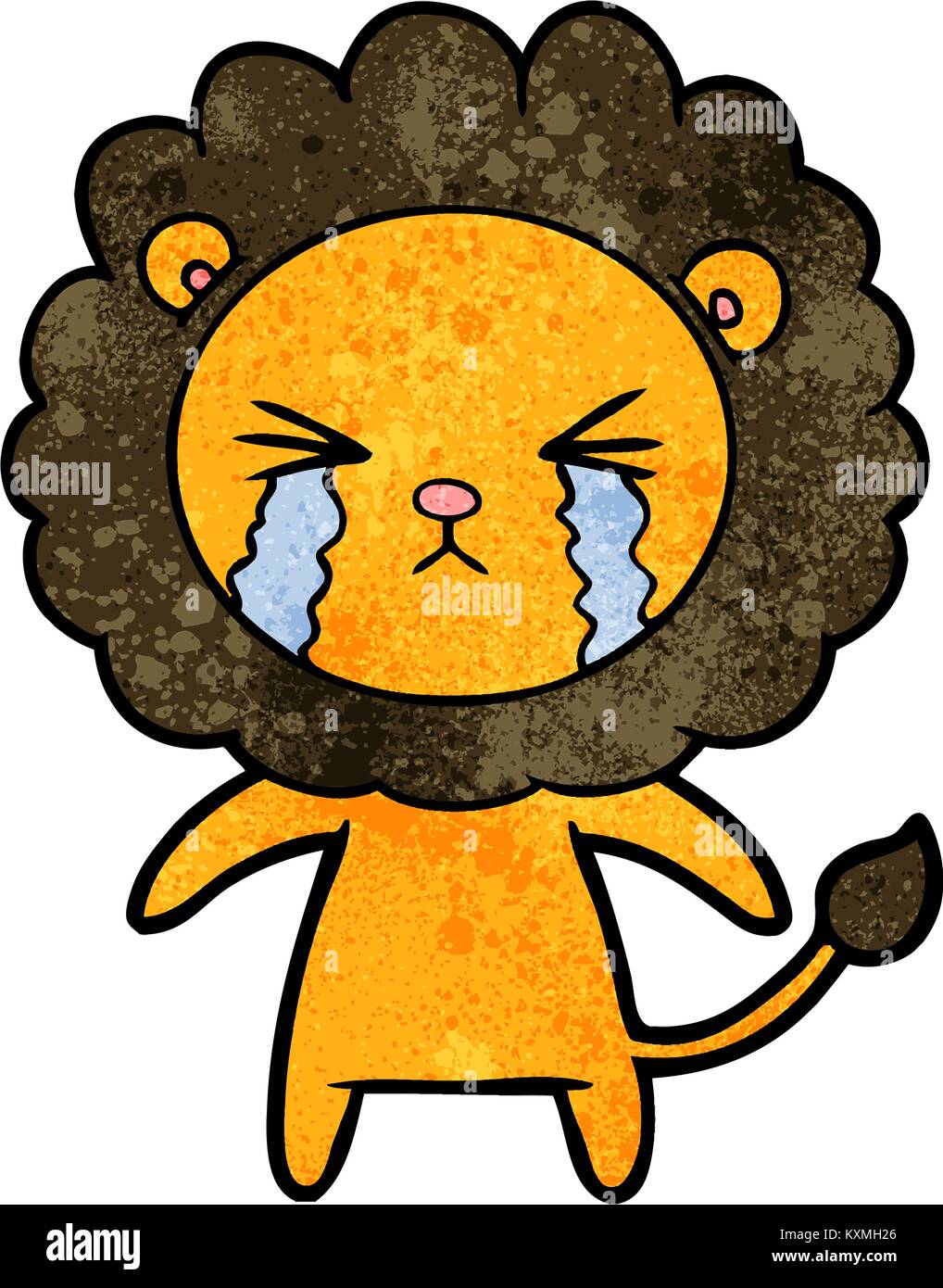 cartoon crying lion Stock Vector Image & Art - Alamy