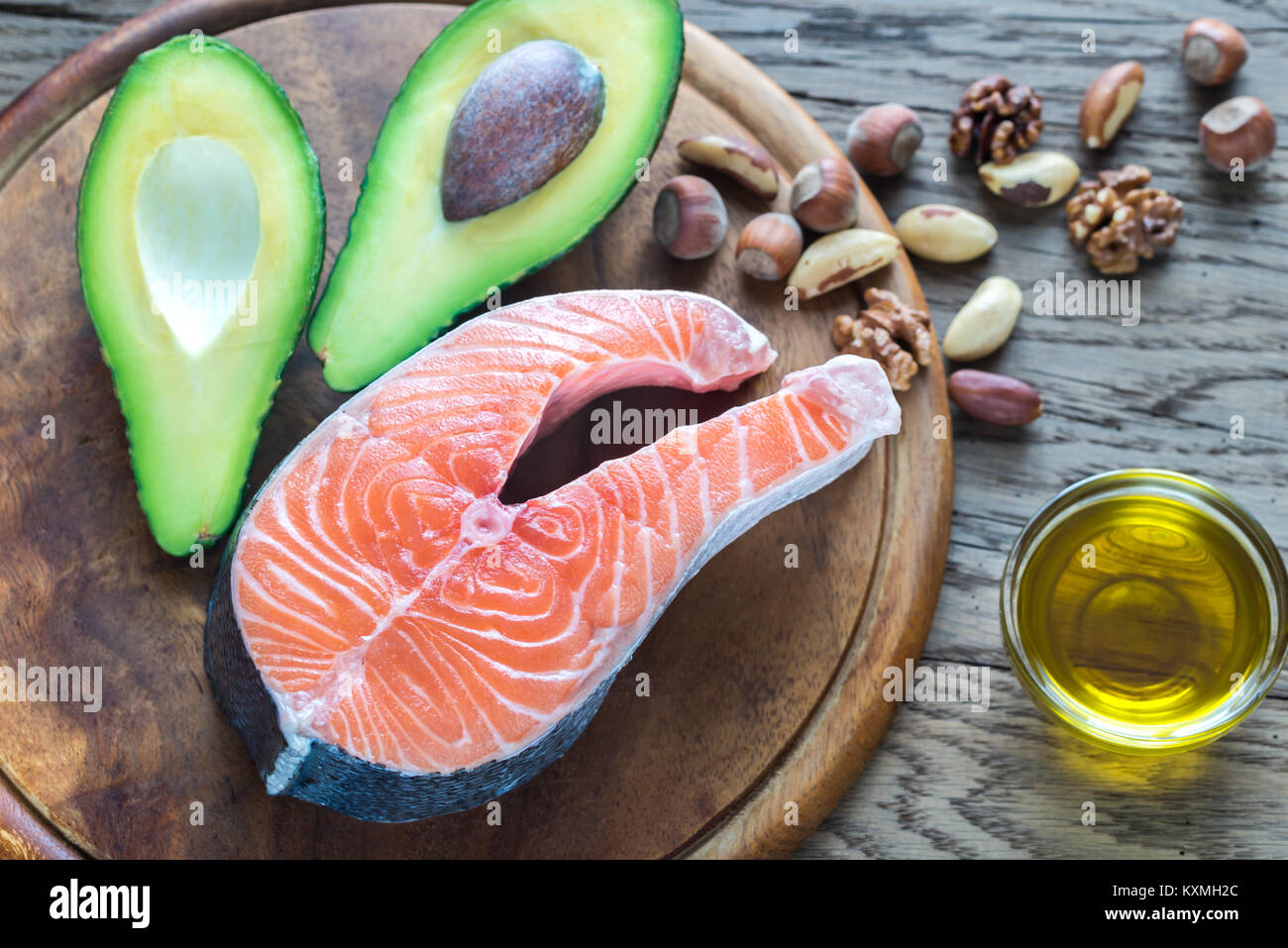 Food with Omega-3 fats Stock Photo - Alamy