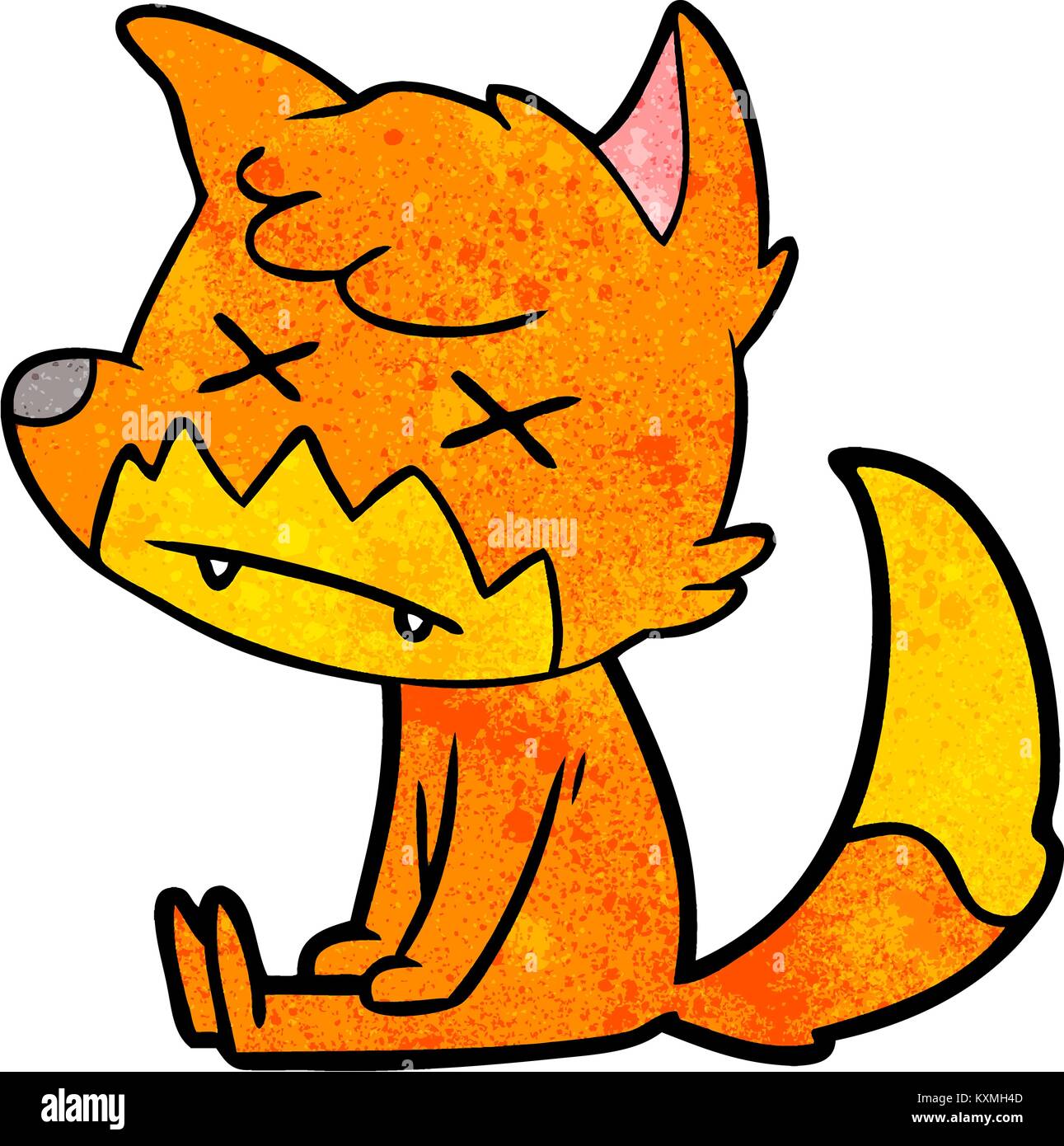 cartoon dead fox Stock Vector Image & Art - Alamy