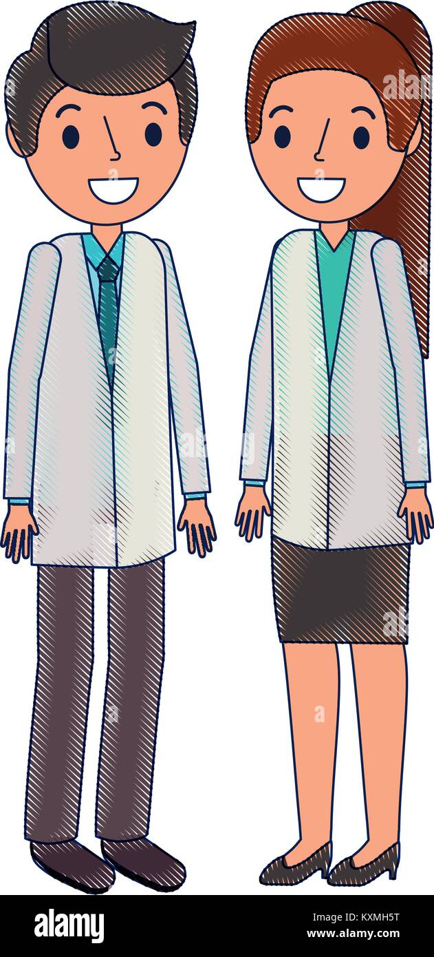 doctors couple avatars characters Stock Vector Image & Art - Alamy