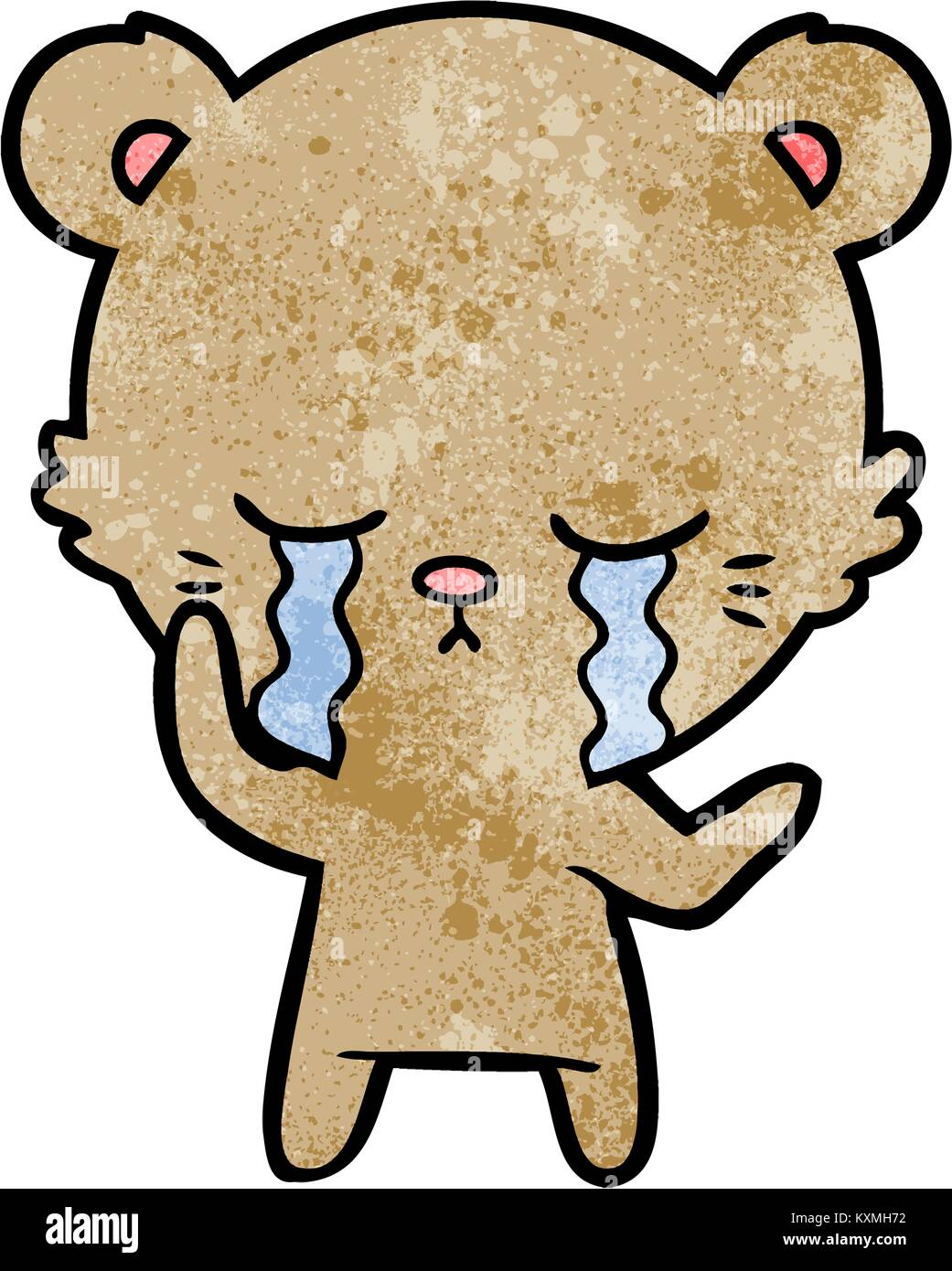 crying cartoon bear Stock Vector Image & Art - Alamy