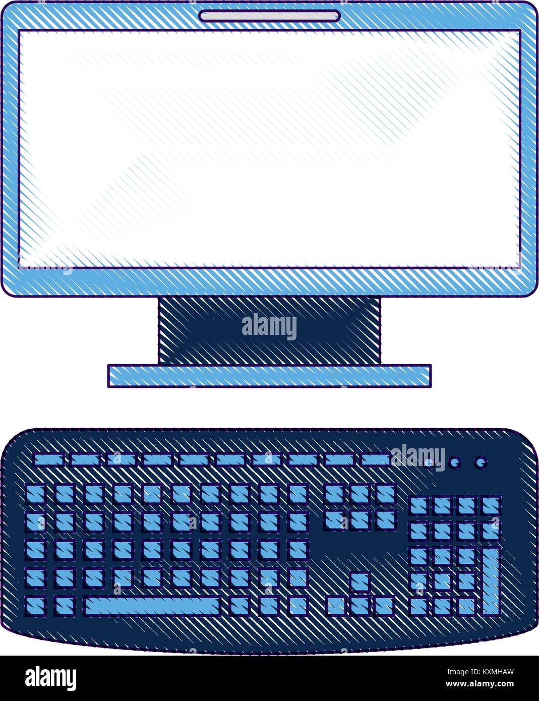 computer desktop isolated icon Stock Vector Image & Art - Alamy