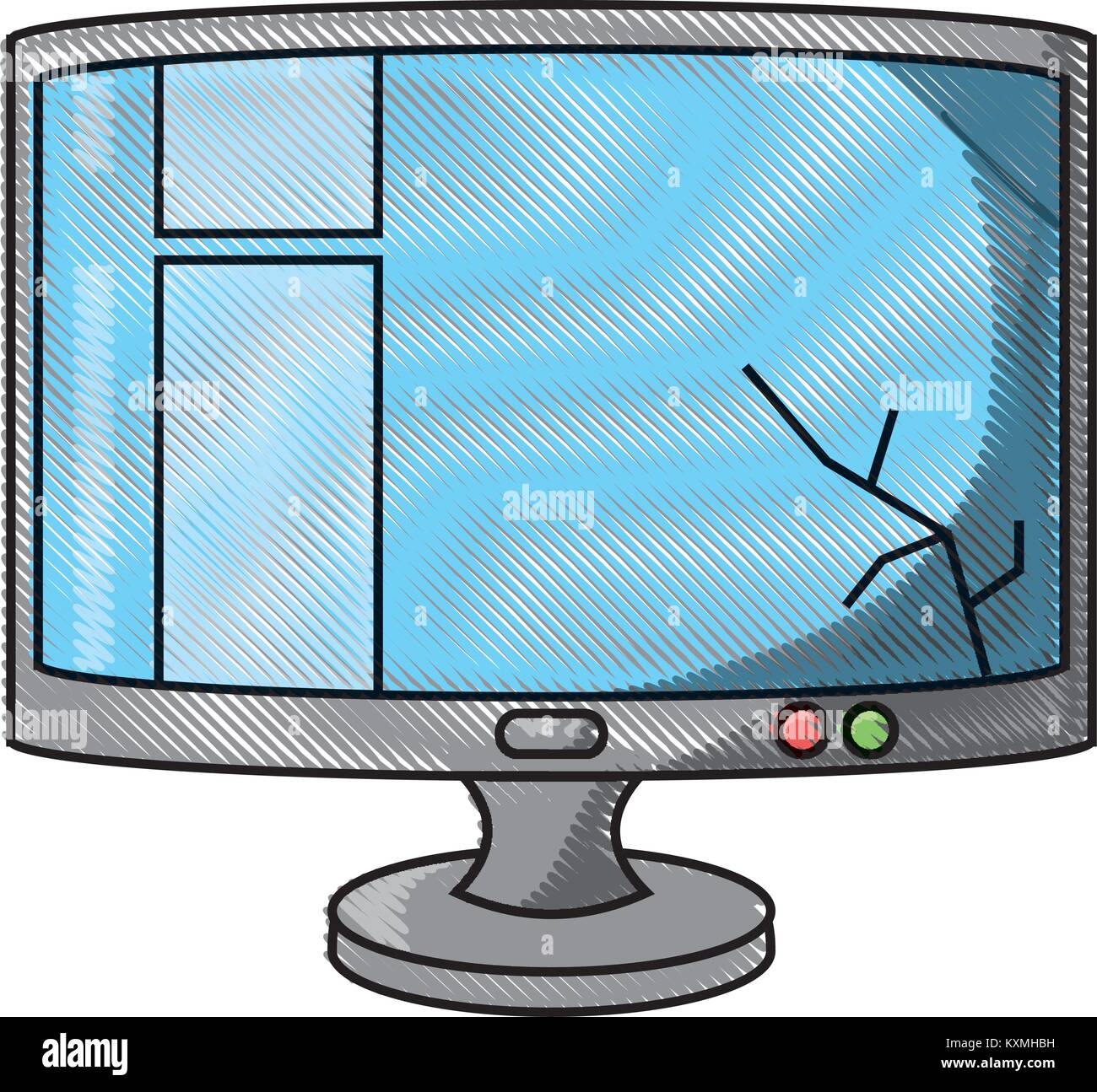 computer monitor icon Stock Vector Image & Art - Alamy