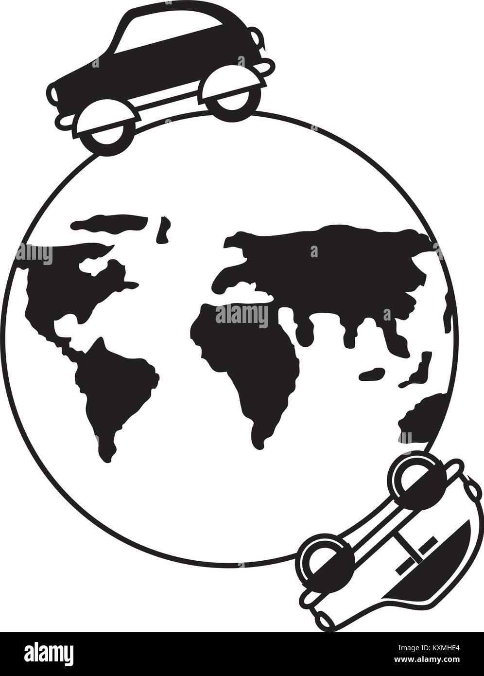 Cars geography Stock Vector Images - Alamy