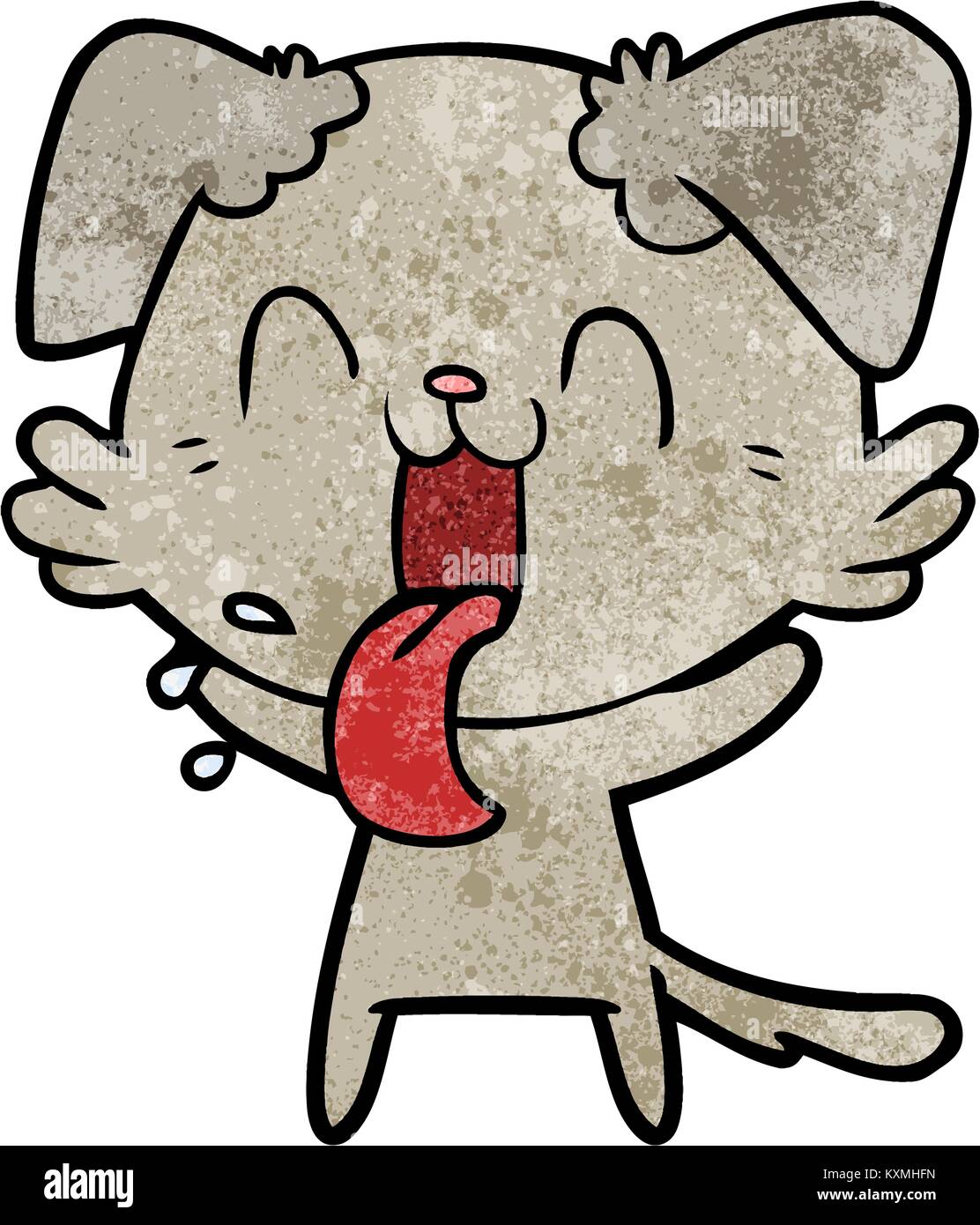 cartoon panting dog Stock Vector Image & Art - Alamy