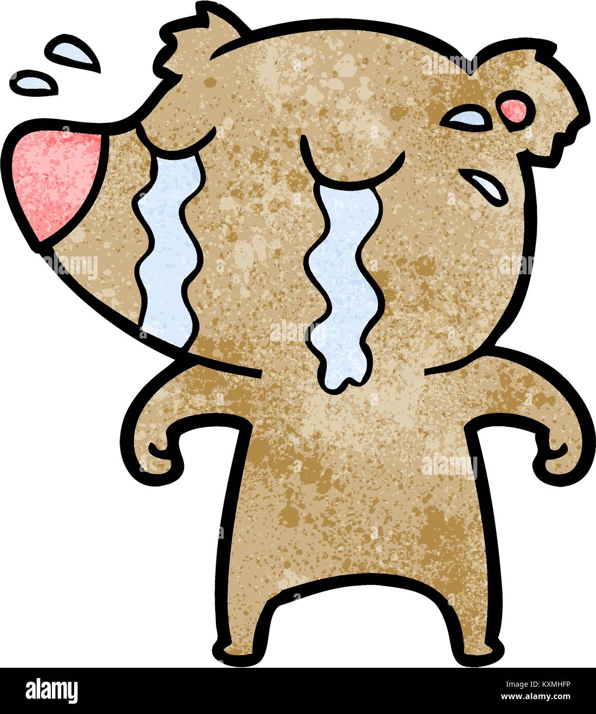 cartoon crying bear Stock Vector Image & Art - Alamy