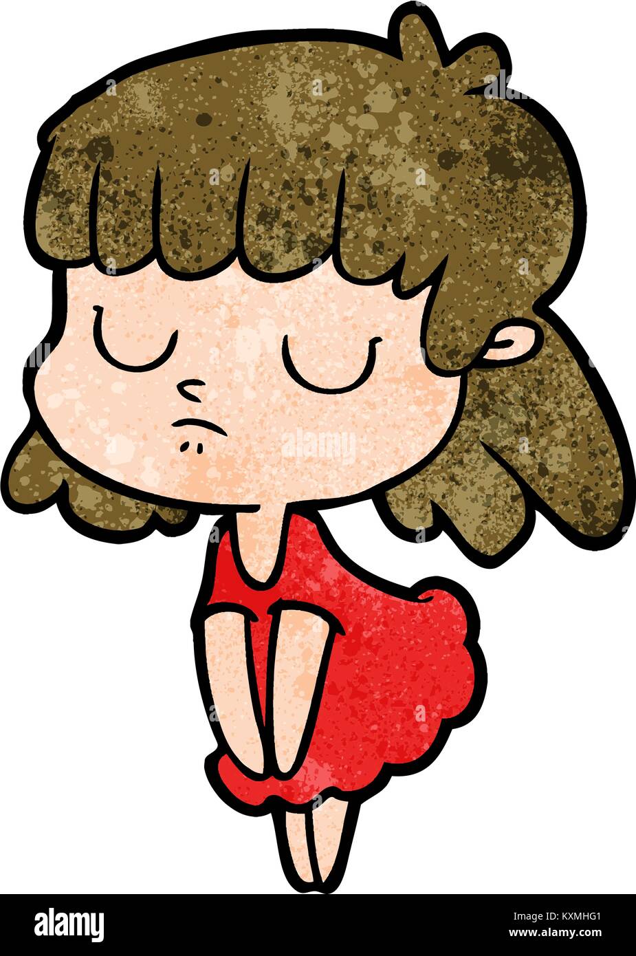 cartoon indifferent woman Stock Vector Image & Art - Alamy