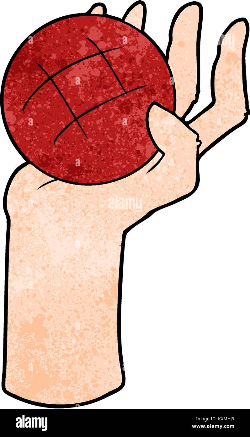 cartoon hand throwing ball Stock Vector Image & Art - Alamy