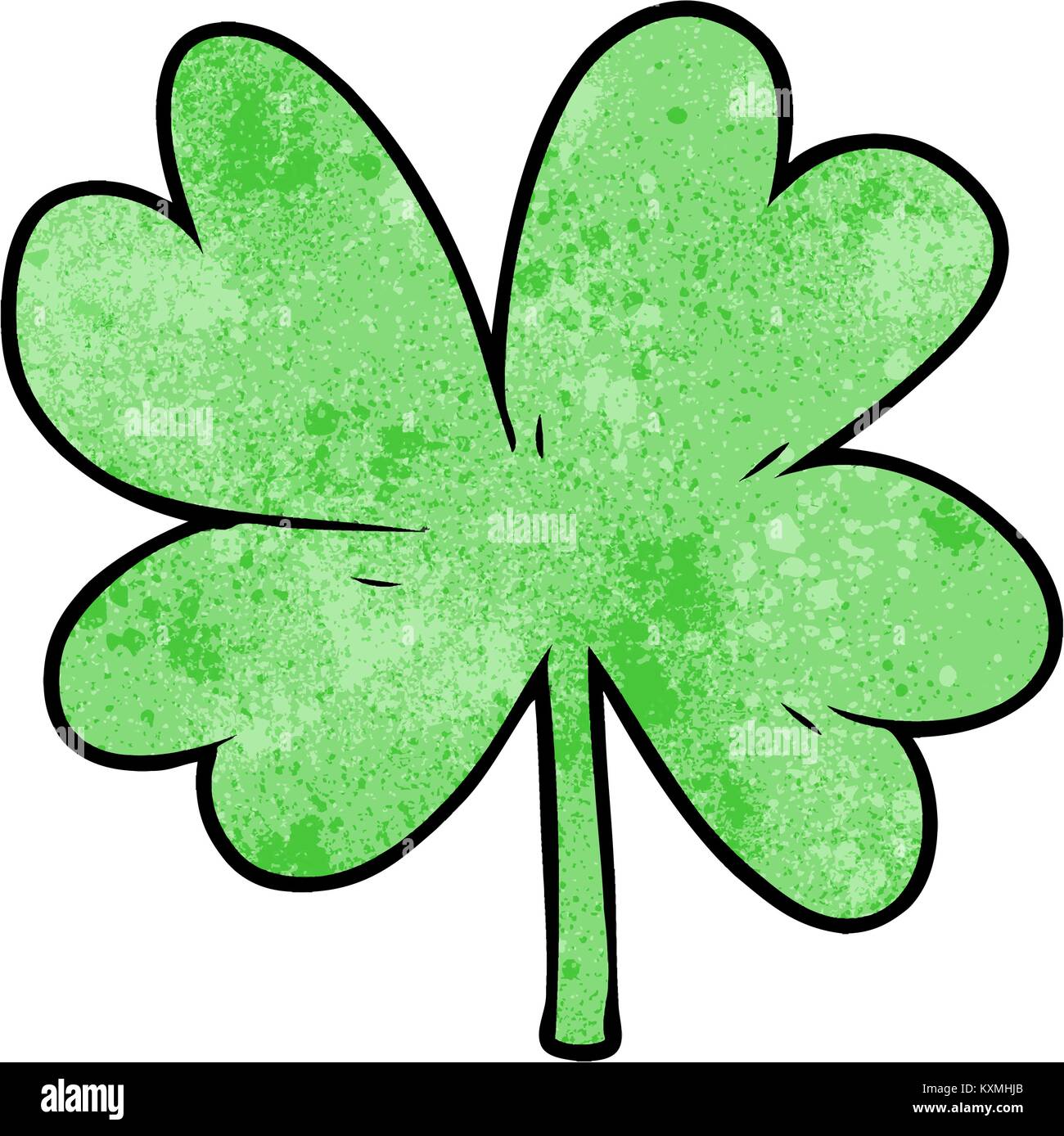 cartoon four leaf clover Stock Vector Image & Art - Alamy