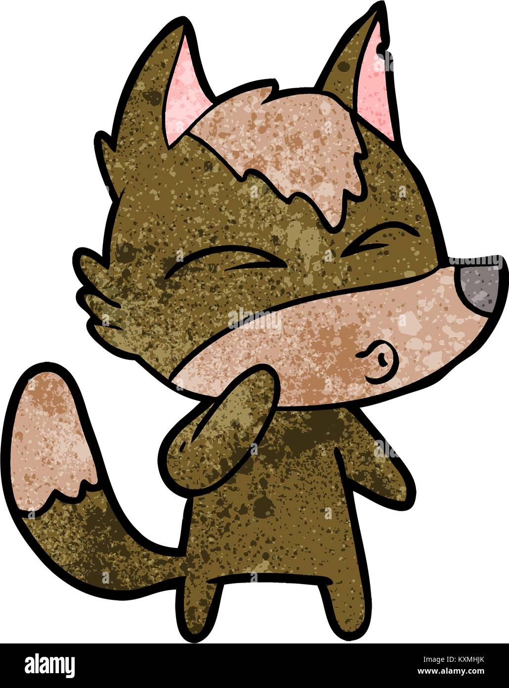 cartoon wolf whistling Stock Vector Image & Art - Alamy