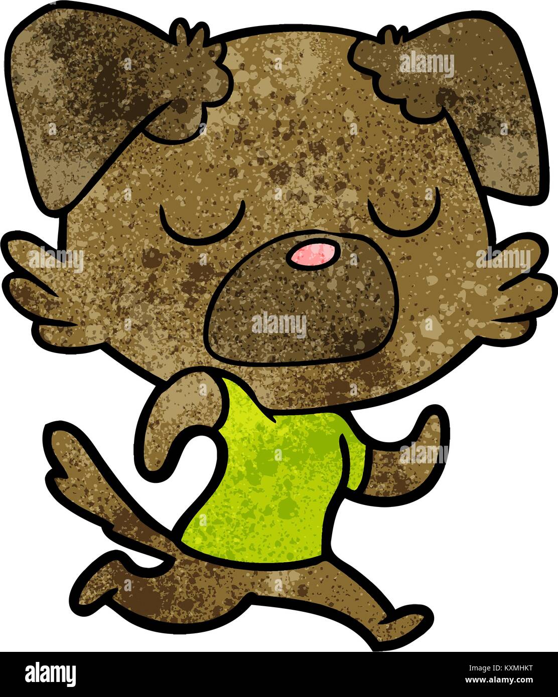 cartoon dog jogging Stock Vector Image & Art - Alamy