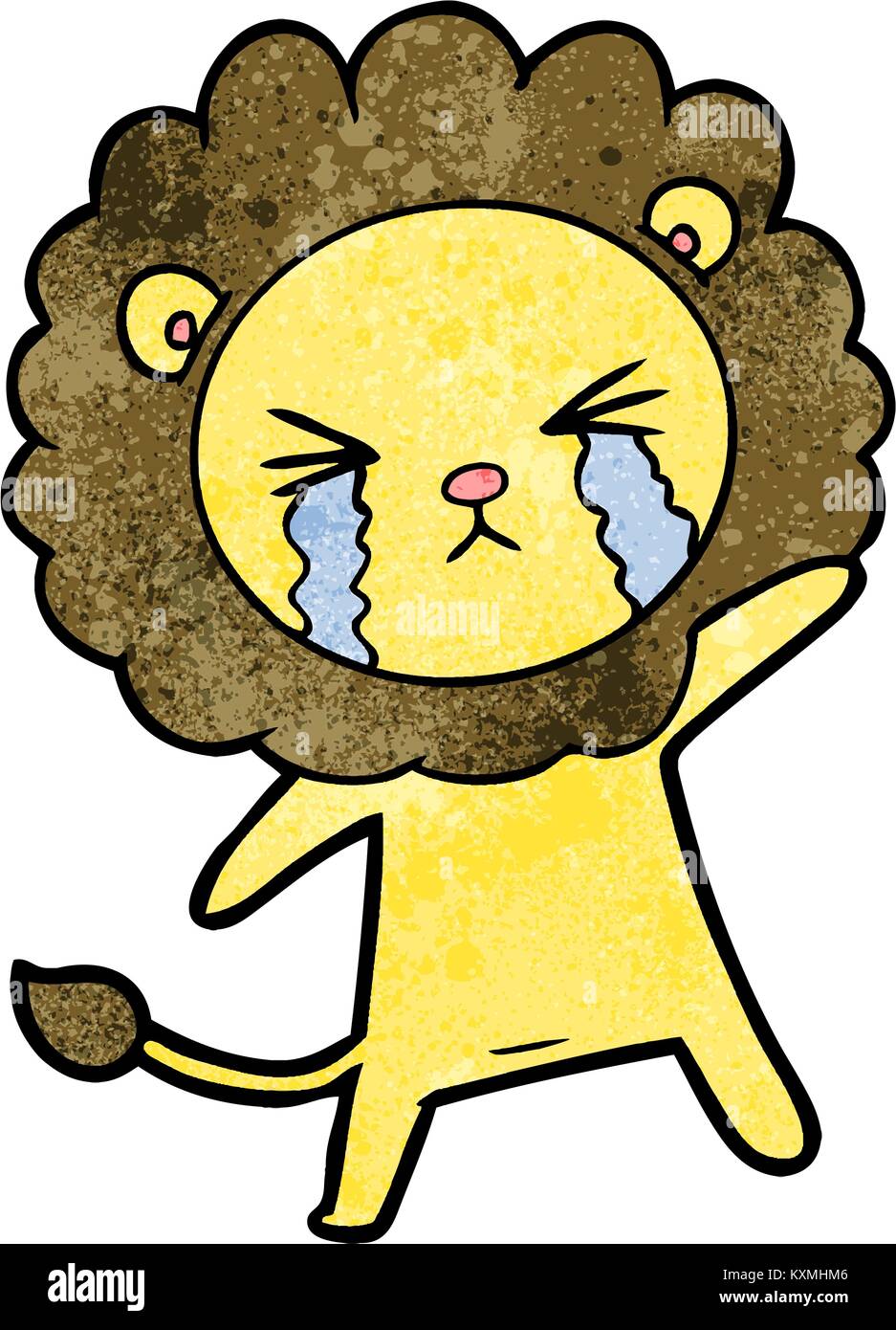 cartoon crying lion Stock Vector Image & Art - Alamy