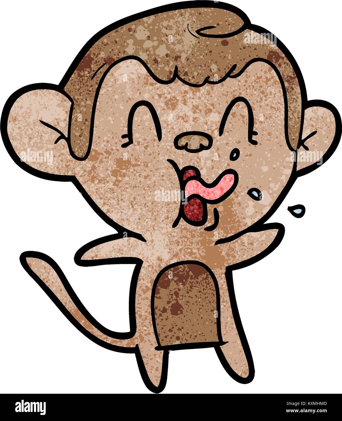 crazy cartoon monkey Stock Vector Image & Art - Alamy