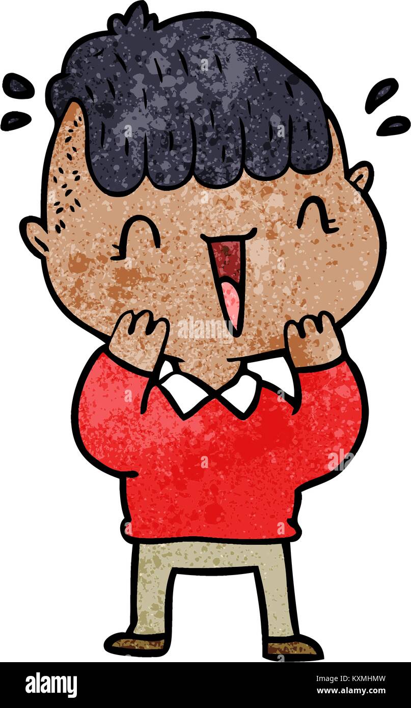cartoon happy boy surprised Stock Vector Image & Art - Alamy