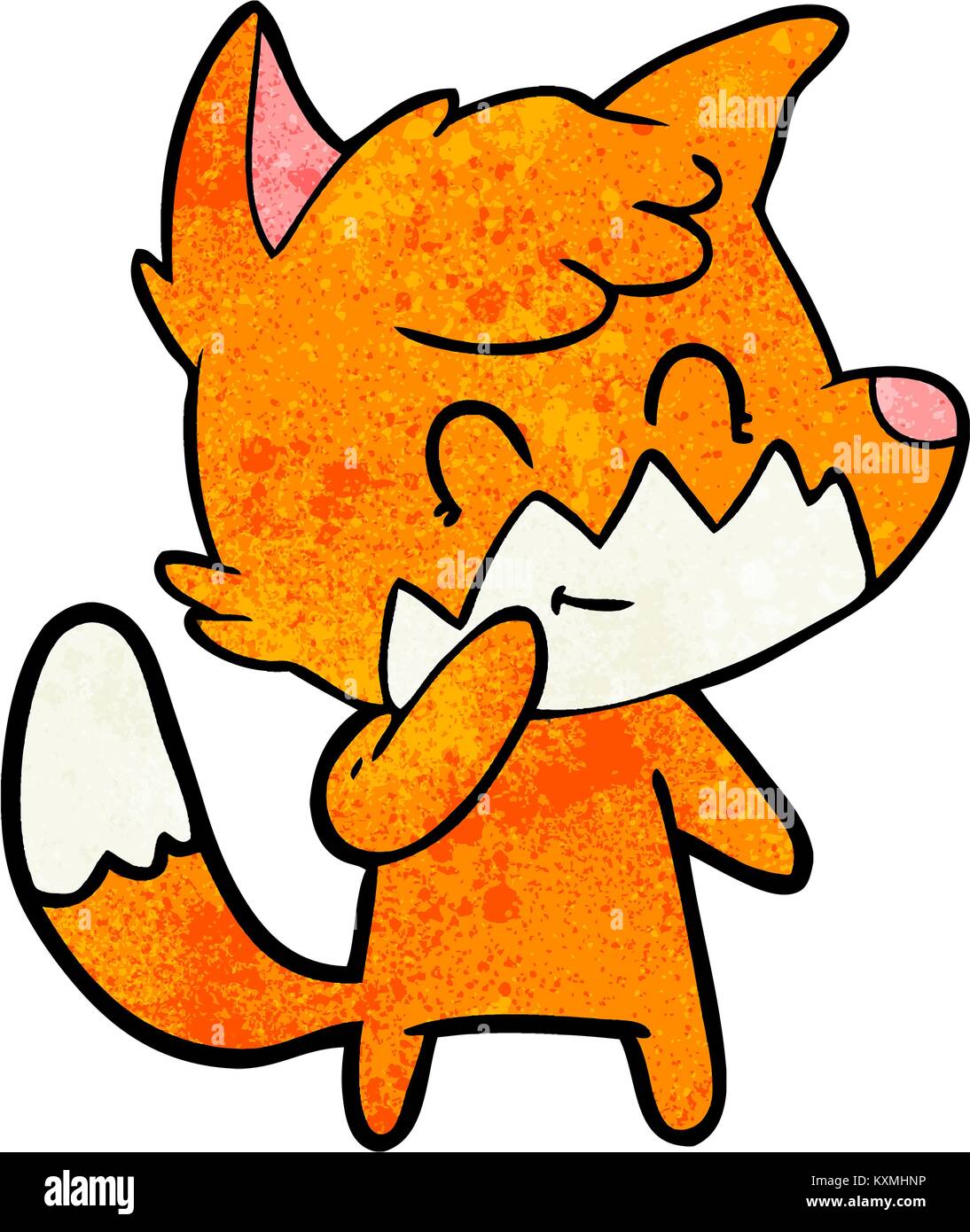 cartoon friendly fox Stock Vector Image & Art - Alamy