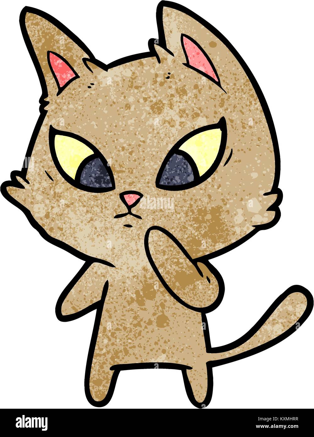 confused cartoon cat Stock Vector Image & Art - Alamy