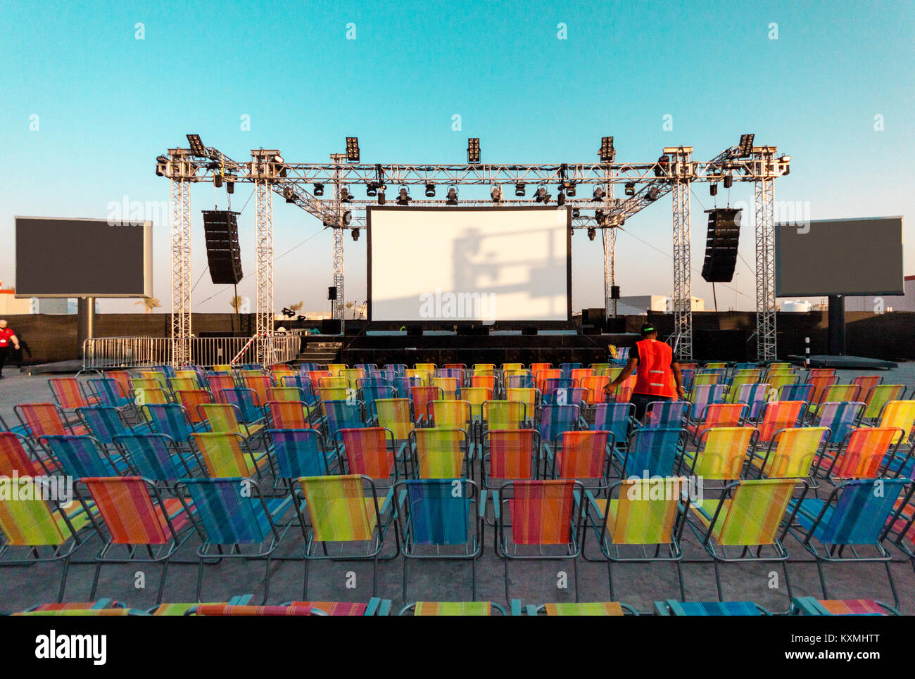 Outdoor Concert Stage Background